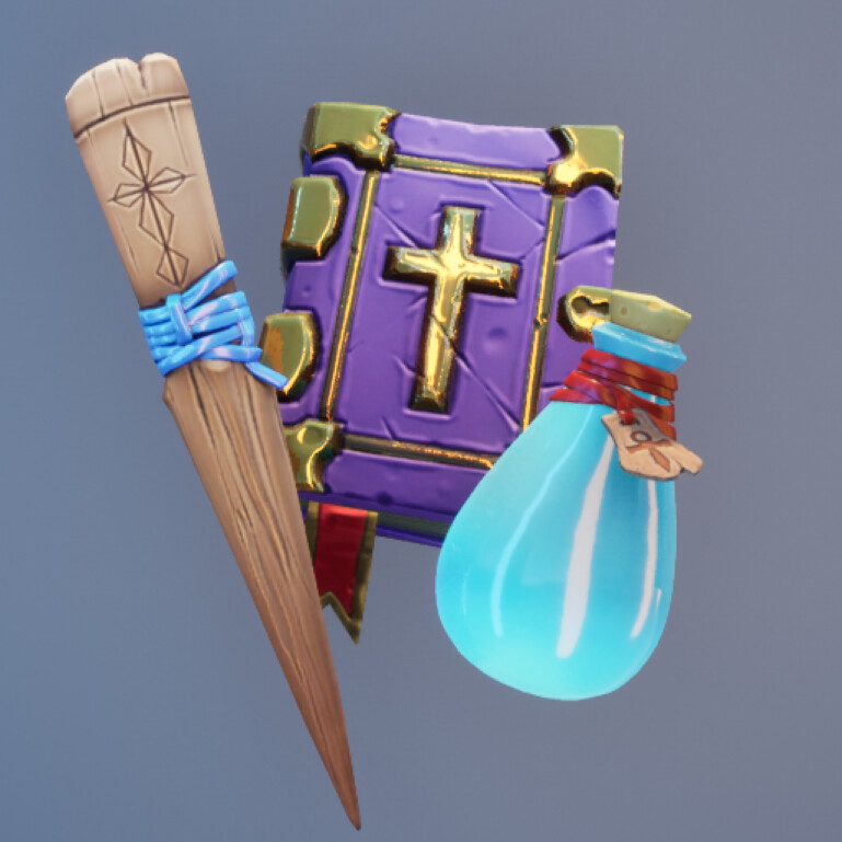 ArtStation - Vampire hunter tools (cartoony gameplay assets)