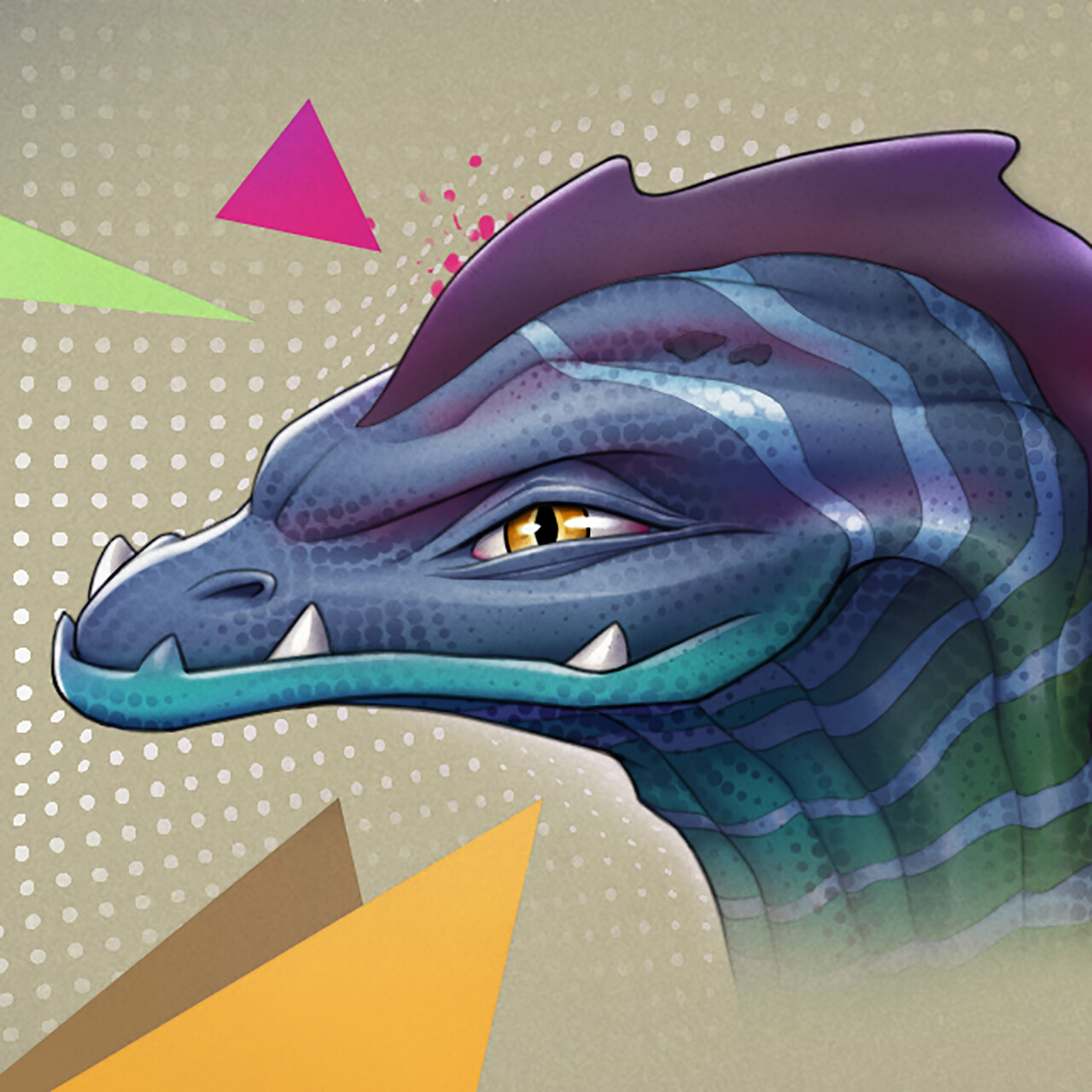 ArtStation - 80's Space lizard