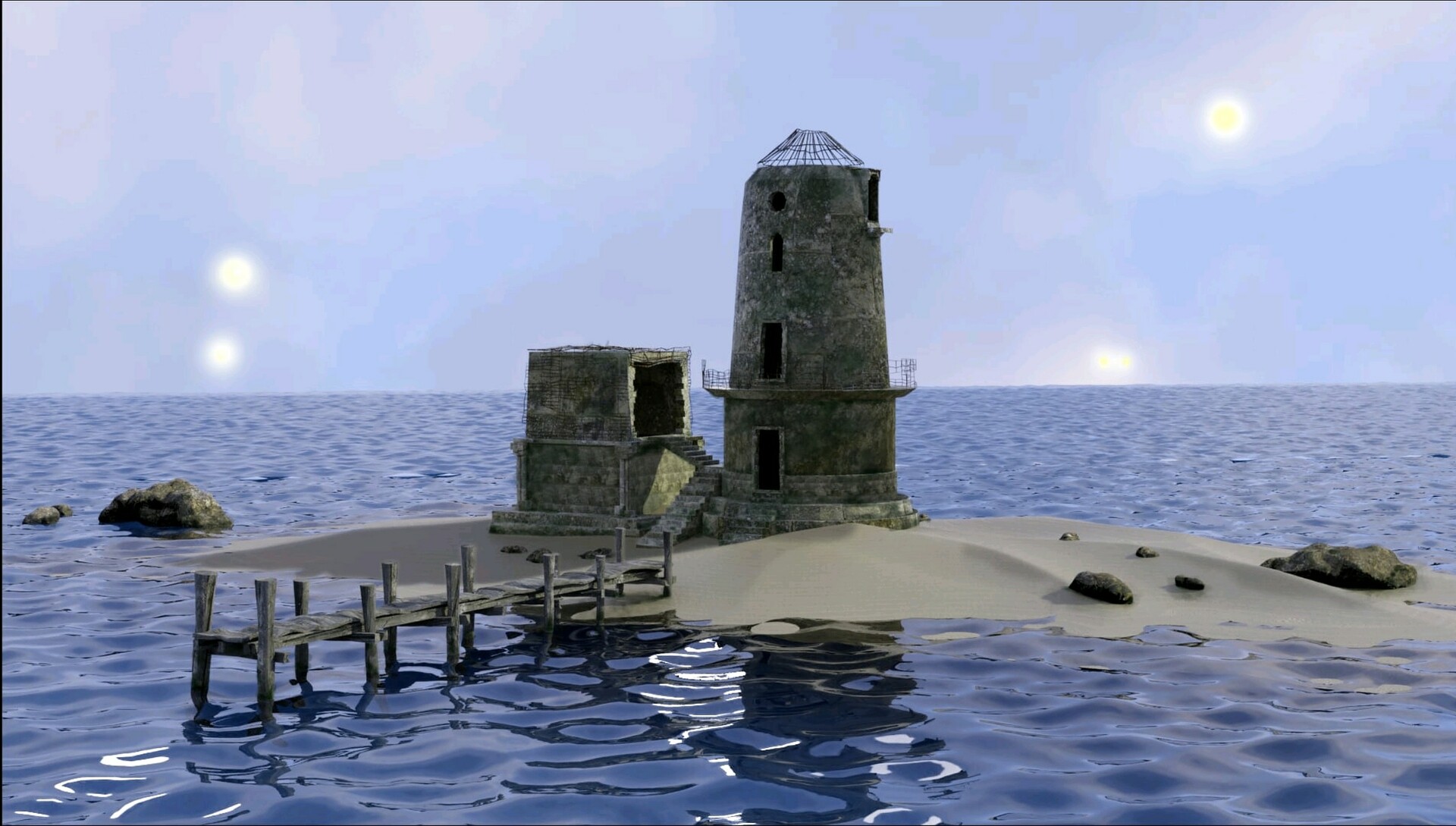 ArtStation - Lighthouse in the sky