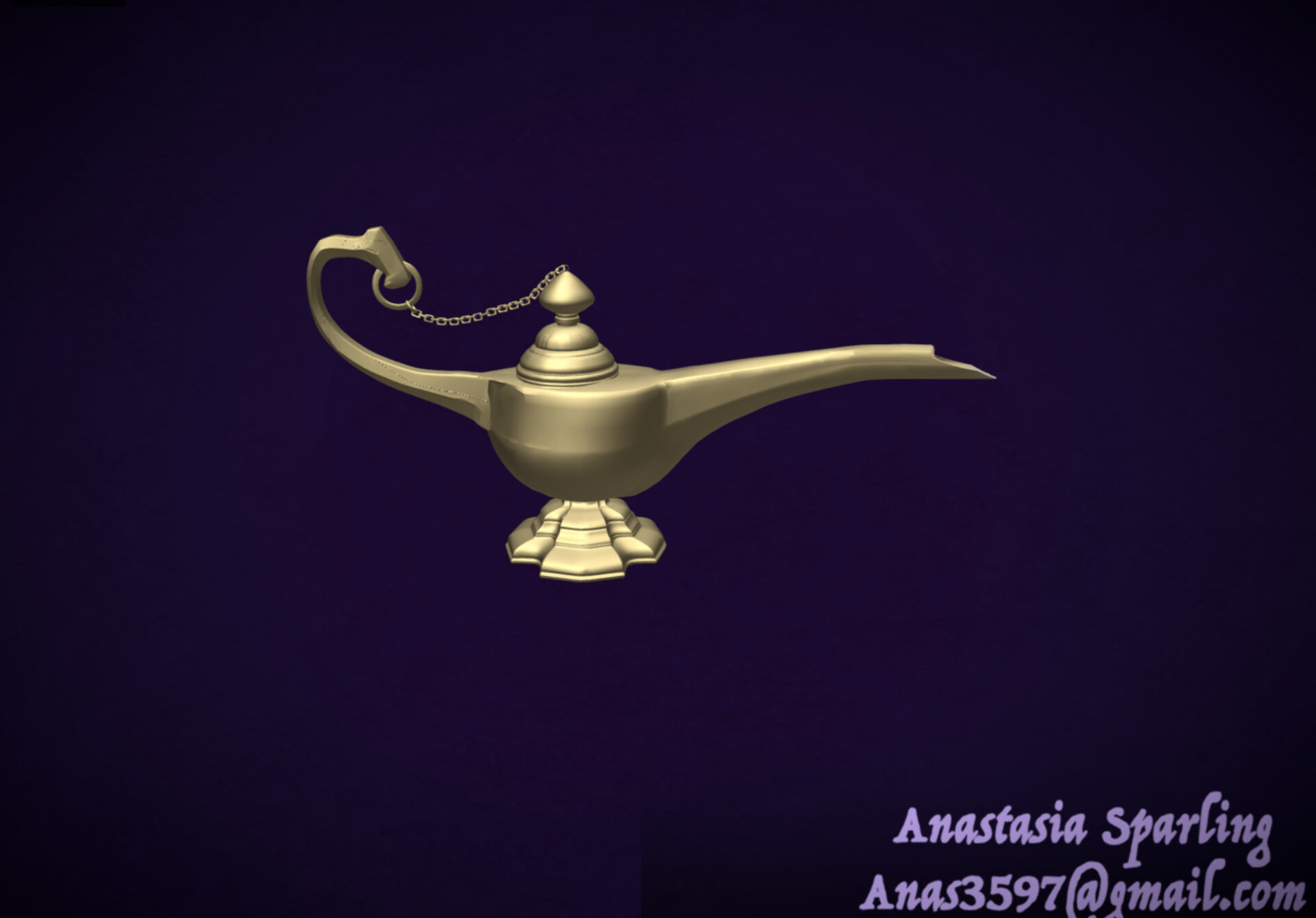 ArtStation - Genie Lamp by Anastasia Sparling