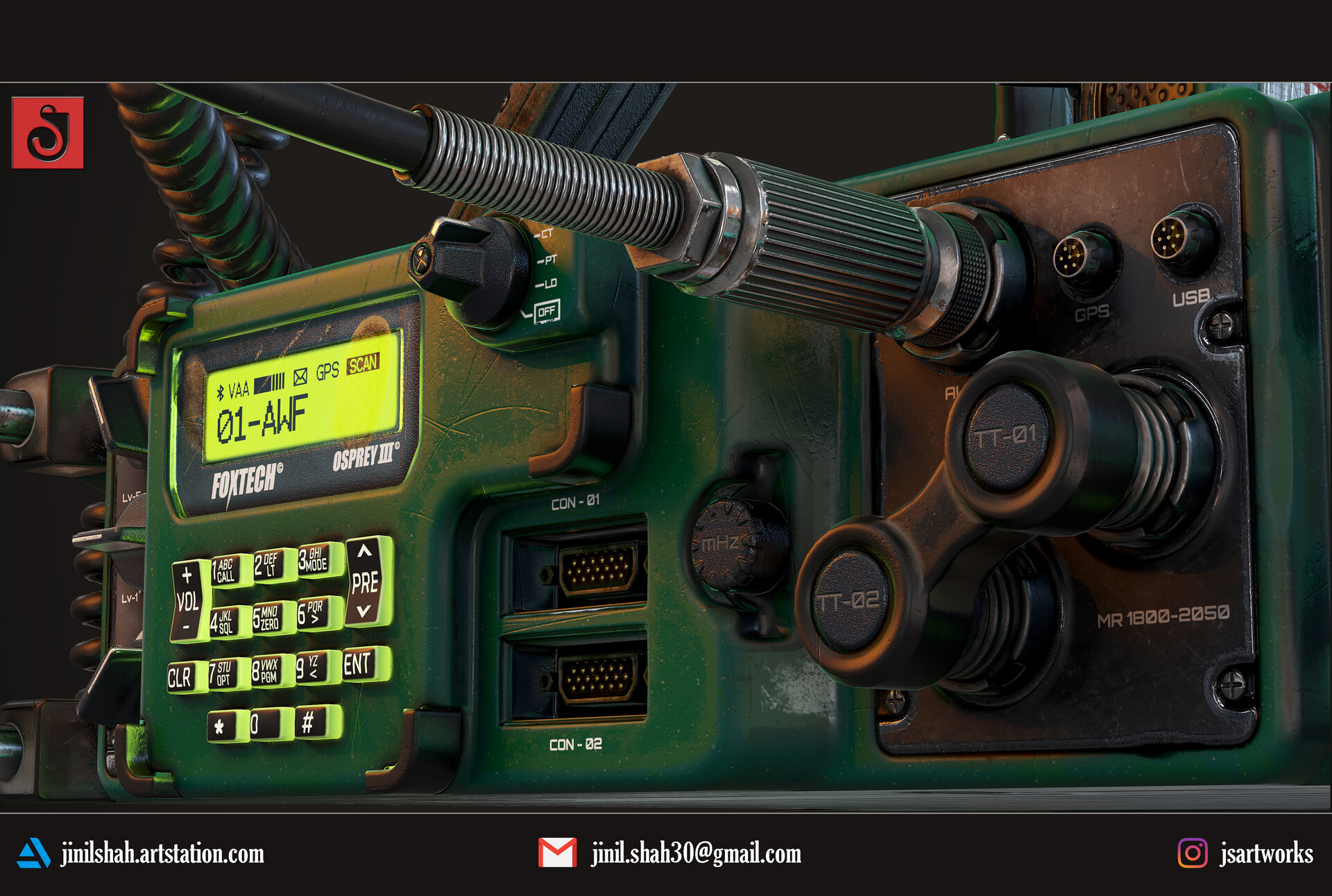 ArtStation - Military Radio | Prop Art