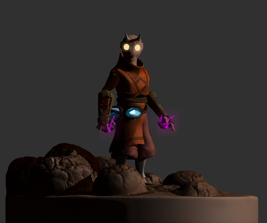 ArtStation - Demon Monk