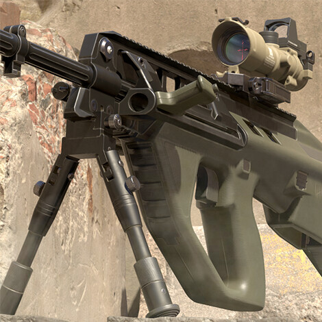 ArtStation - F90 Assault Rifle - Game Res | Download