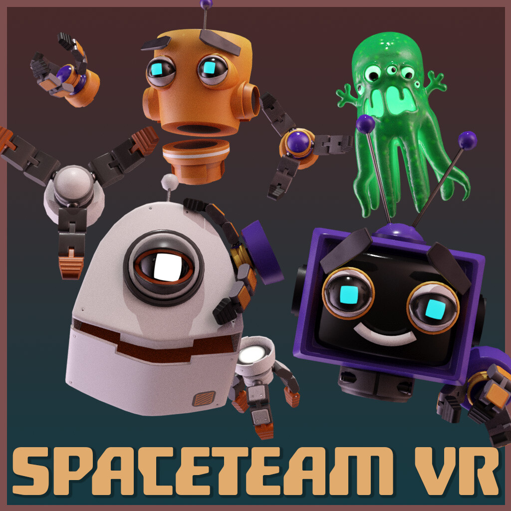 ArtStation - Spaceteam VR - Robots and Slime Alien