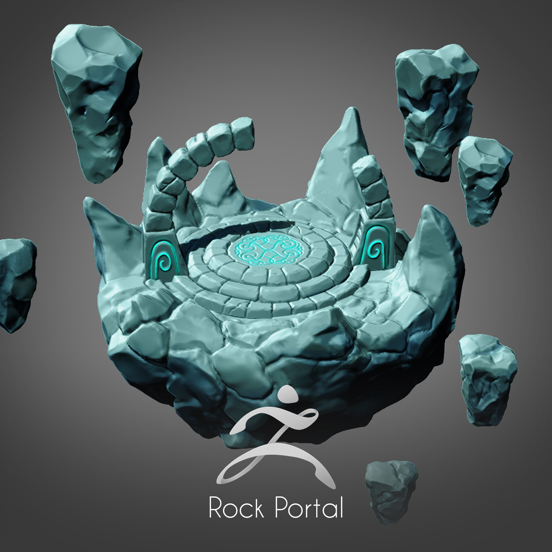 ArtStation - Rock Portal - Personal Work