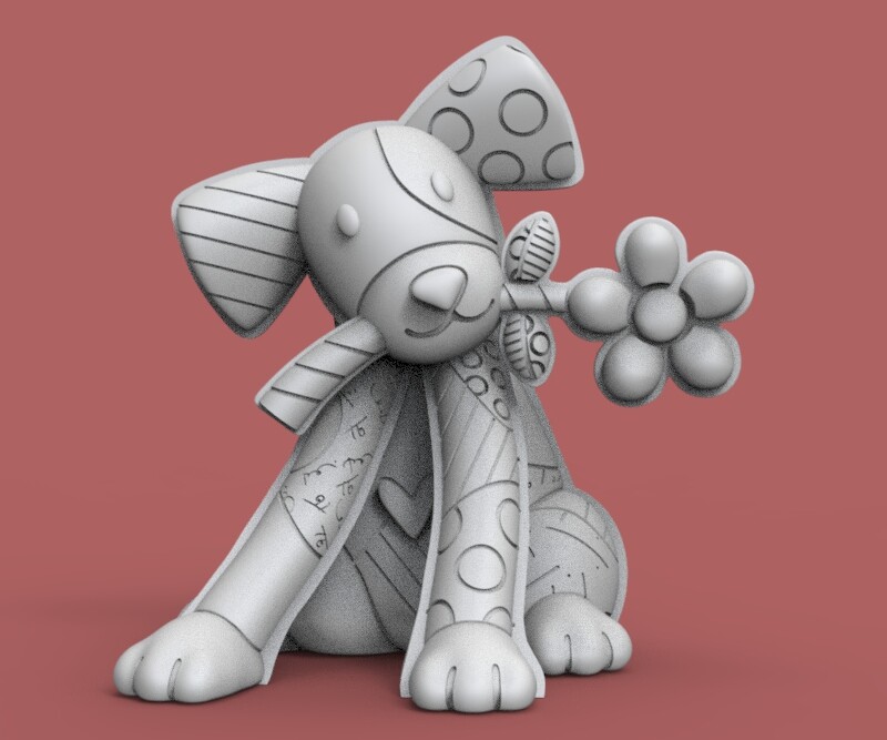 ArtStation - ROMERO BRITTO: Dog