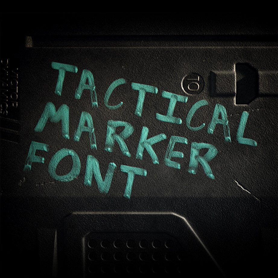 ArtStation - Tactical Marker Font