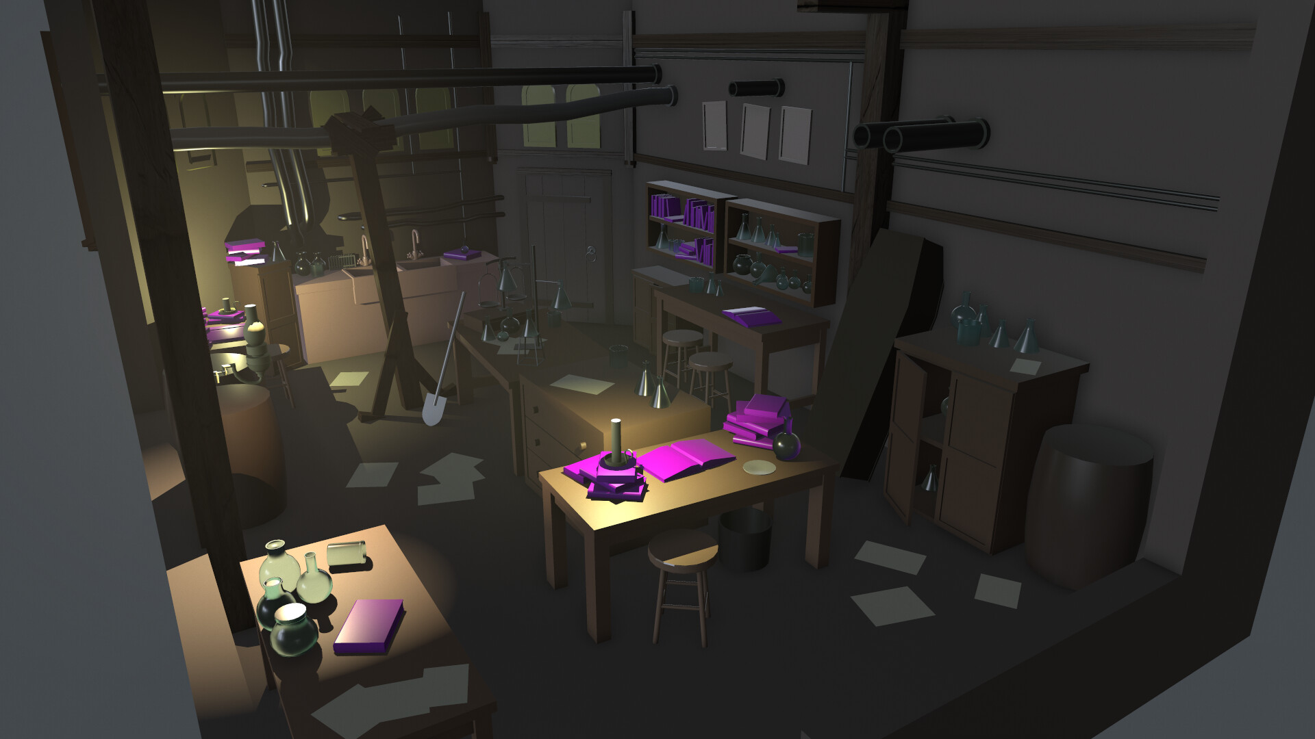 ArtStation - Grave Robbers Lab- WIP