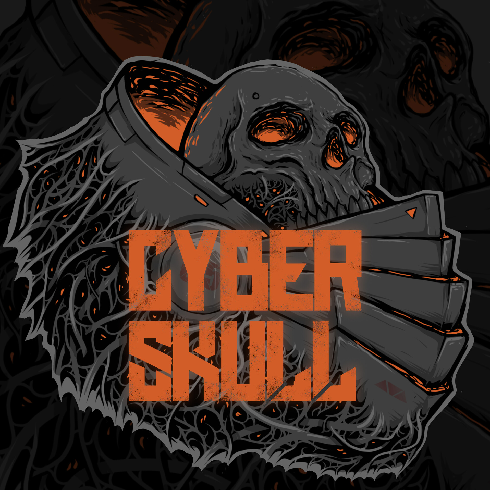 ArtStation - Cyber skull №5