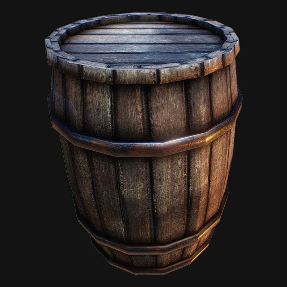 ArtStation - Barrel - [Realistic Game Asset]