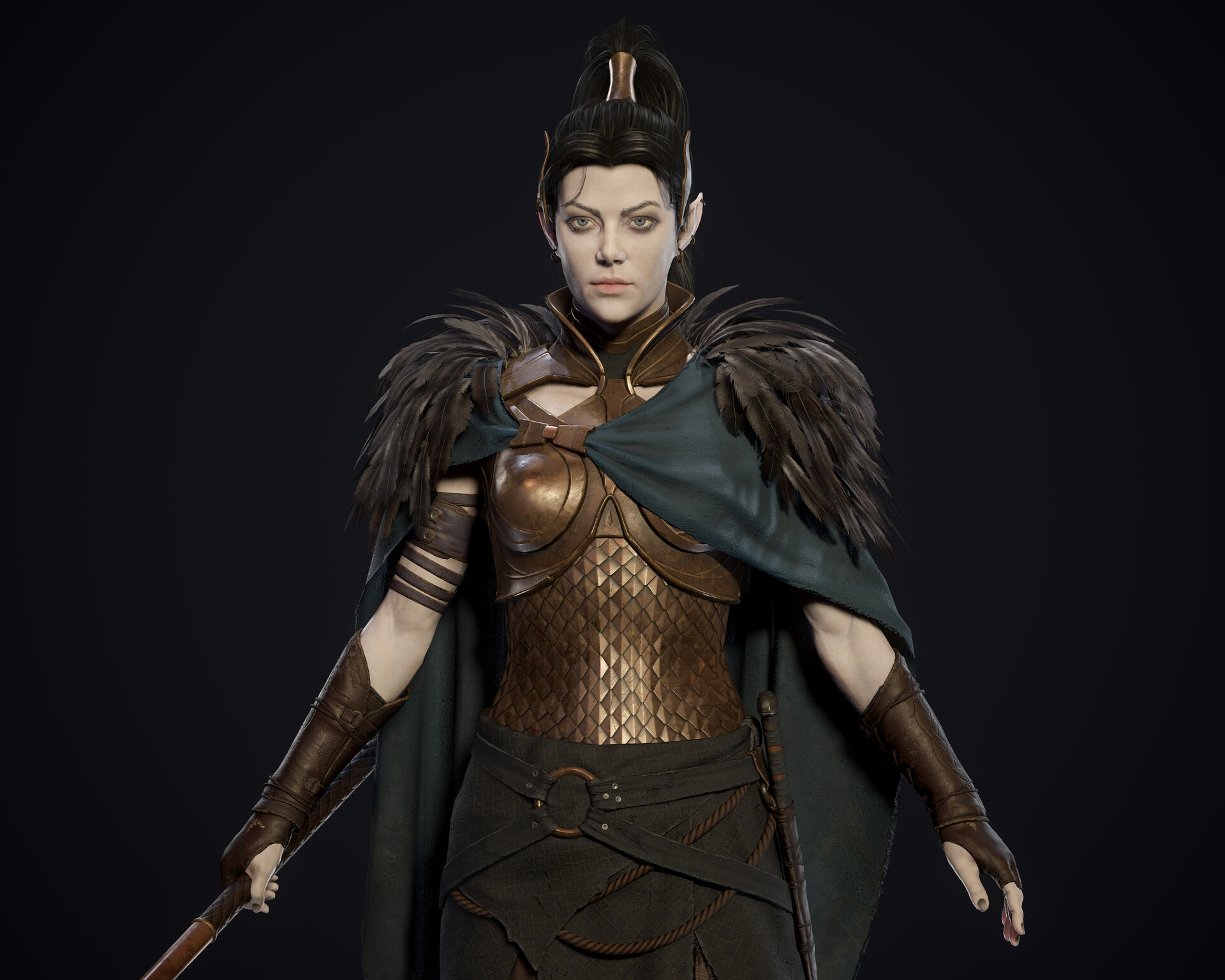 ArtStation - Dark Elf - Real time