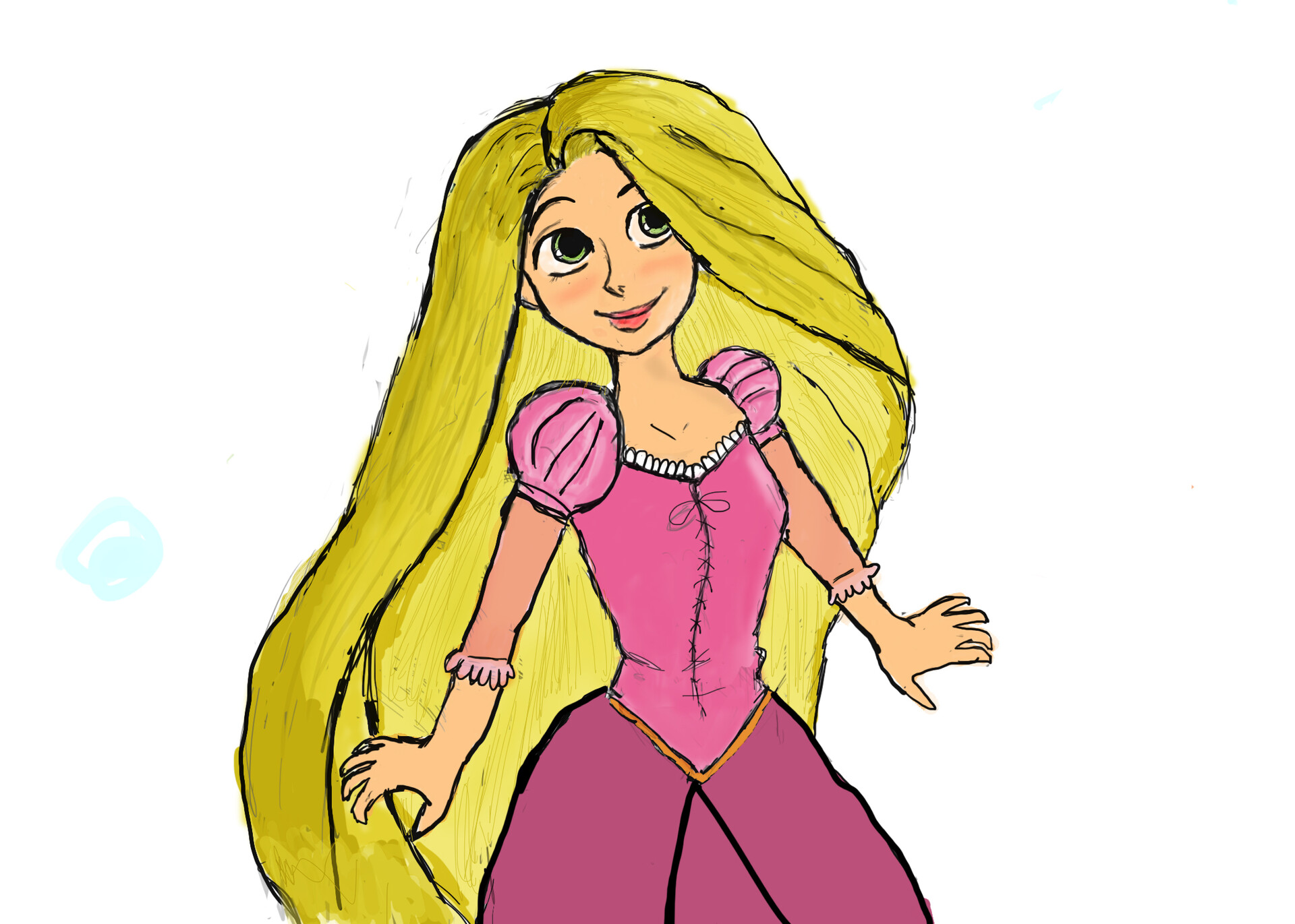 ArtStation - Rapunzel Digital Art