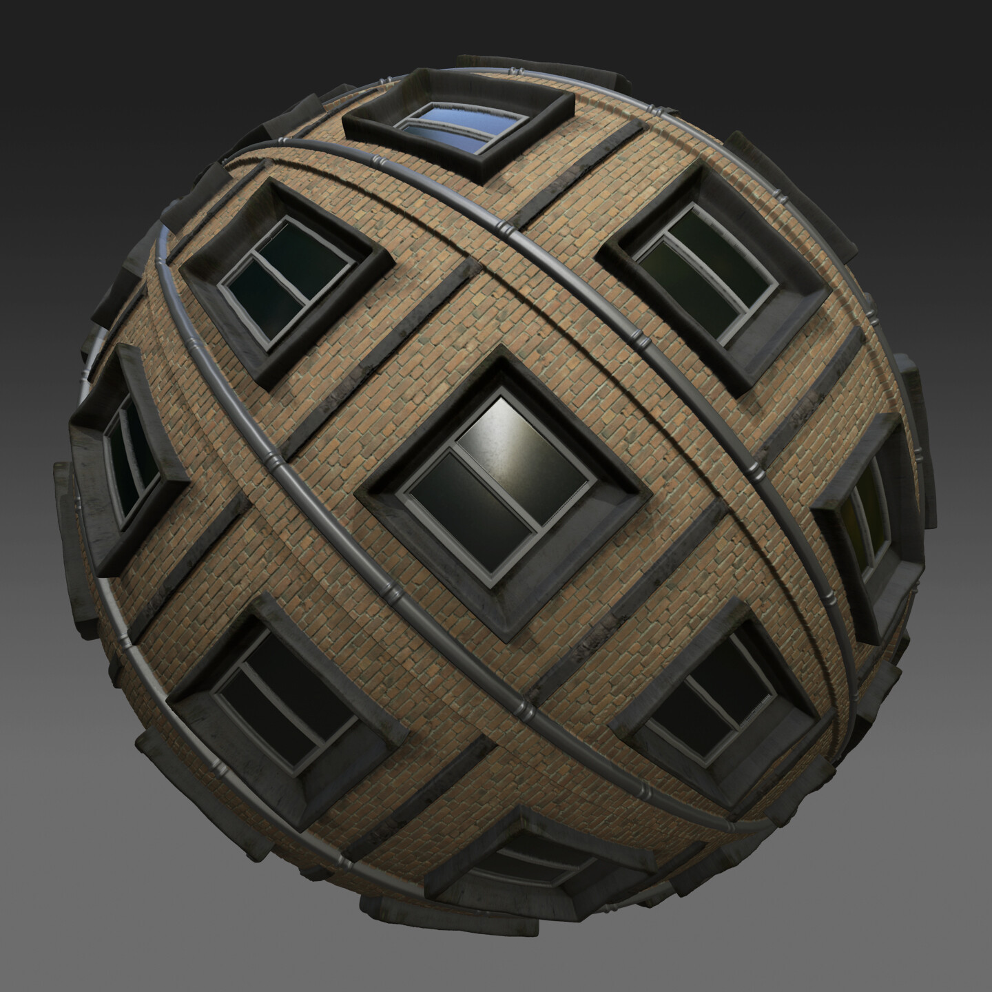 ArtStation - Brick Window - Quixel Mixer