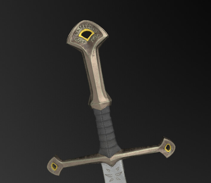 ArtStation - ANDURIL SWORD - Lord of the Rings