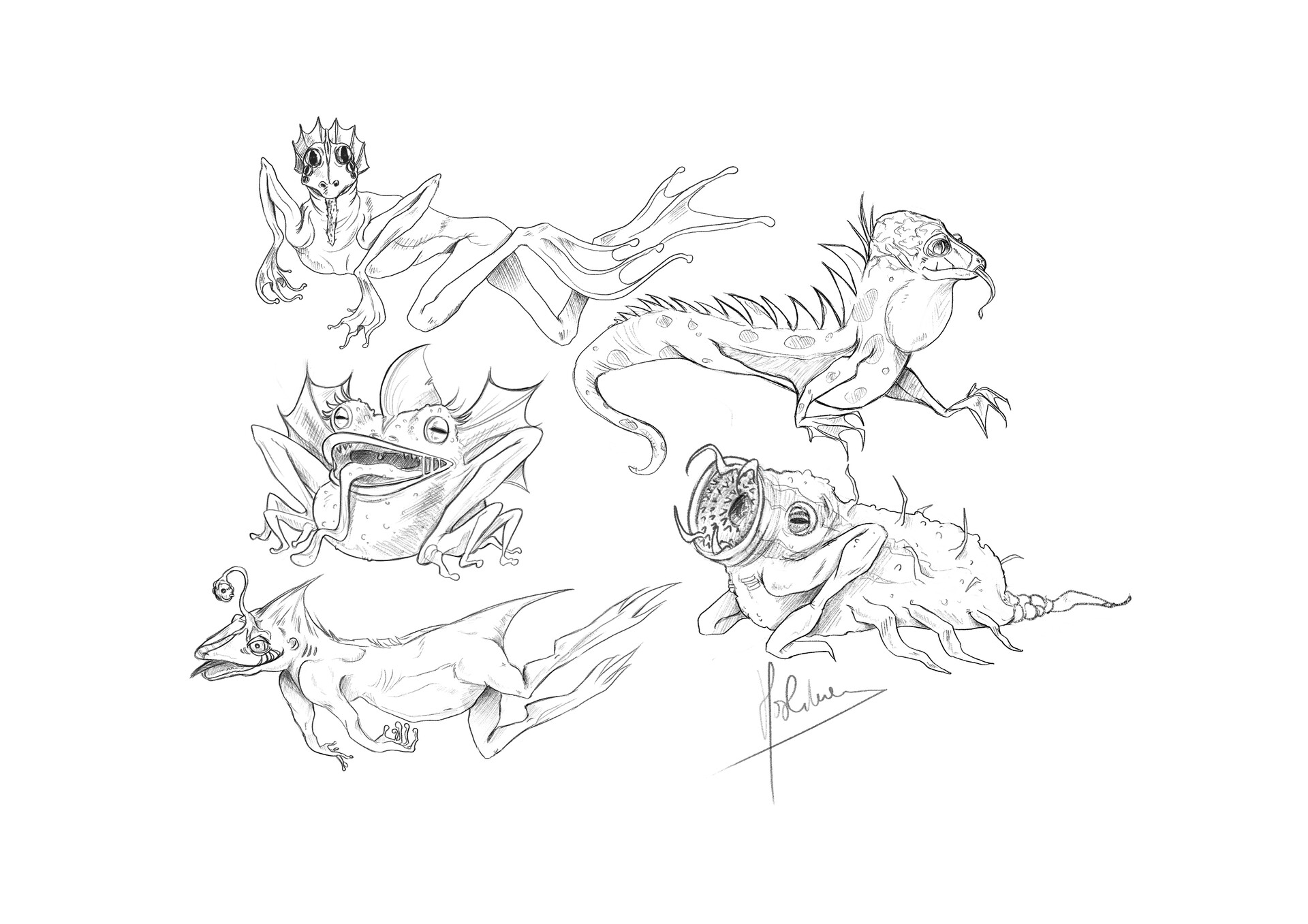 ArtStation - Amphibious creatures