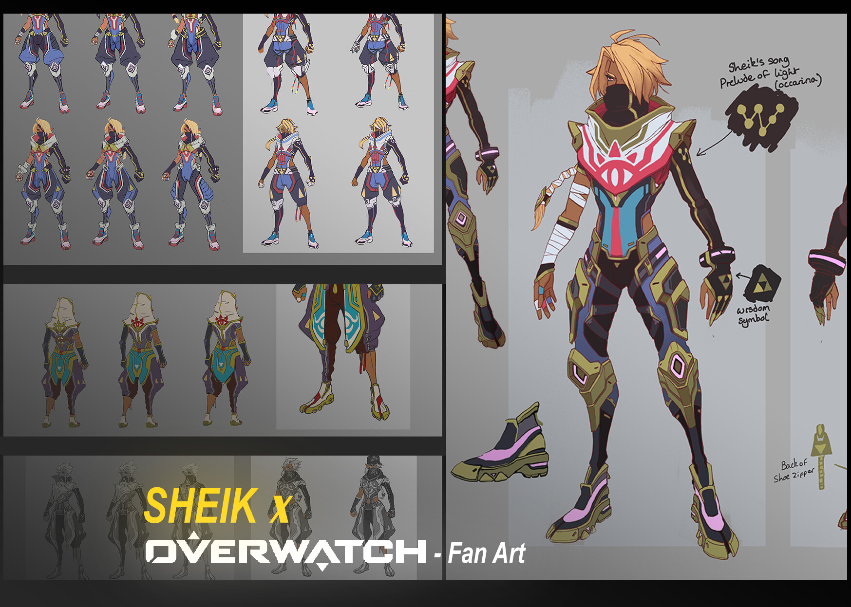 ArtStation - Sheik X Overwatch - Concepts