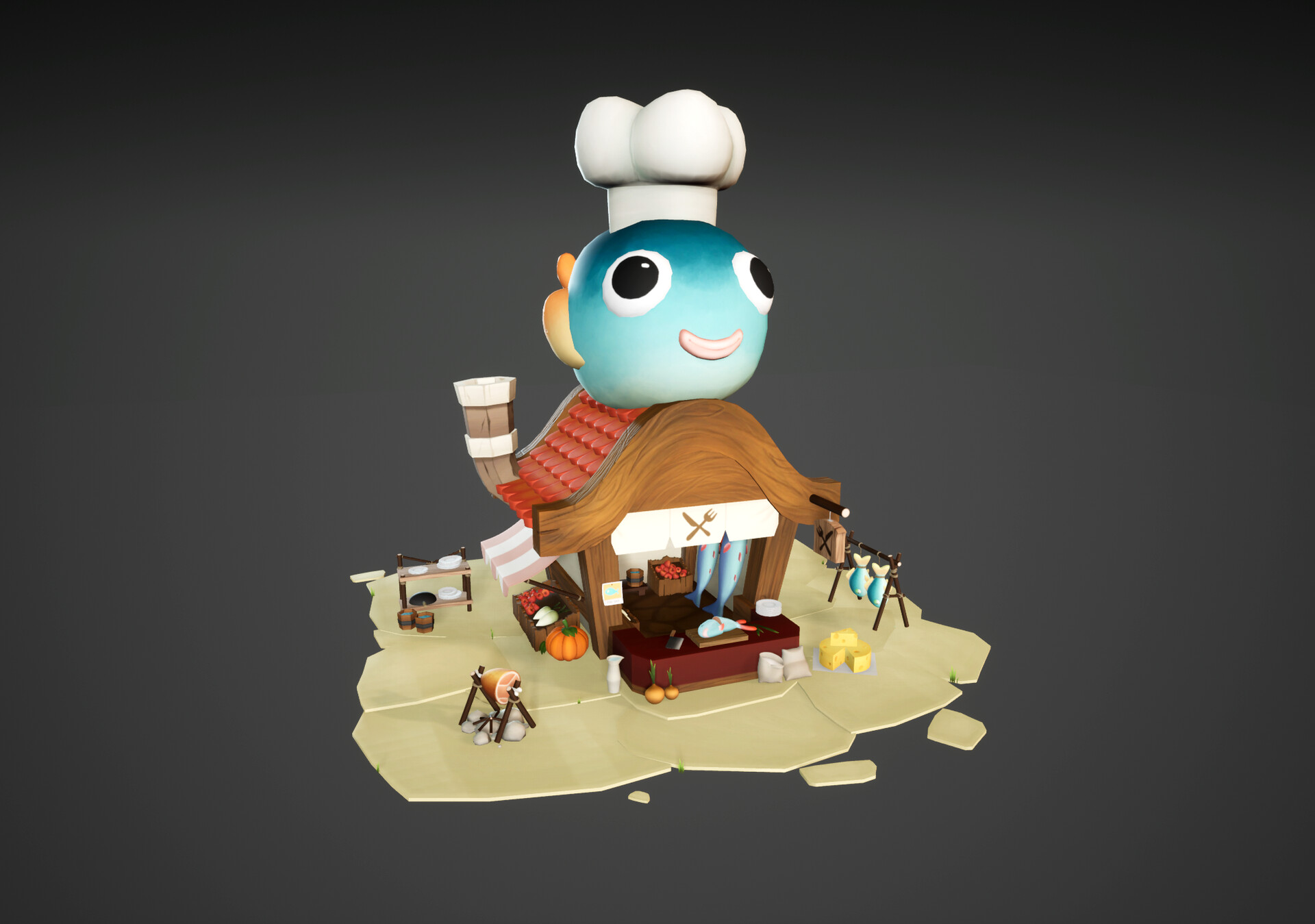 ArtStation - Fish Shop