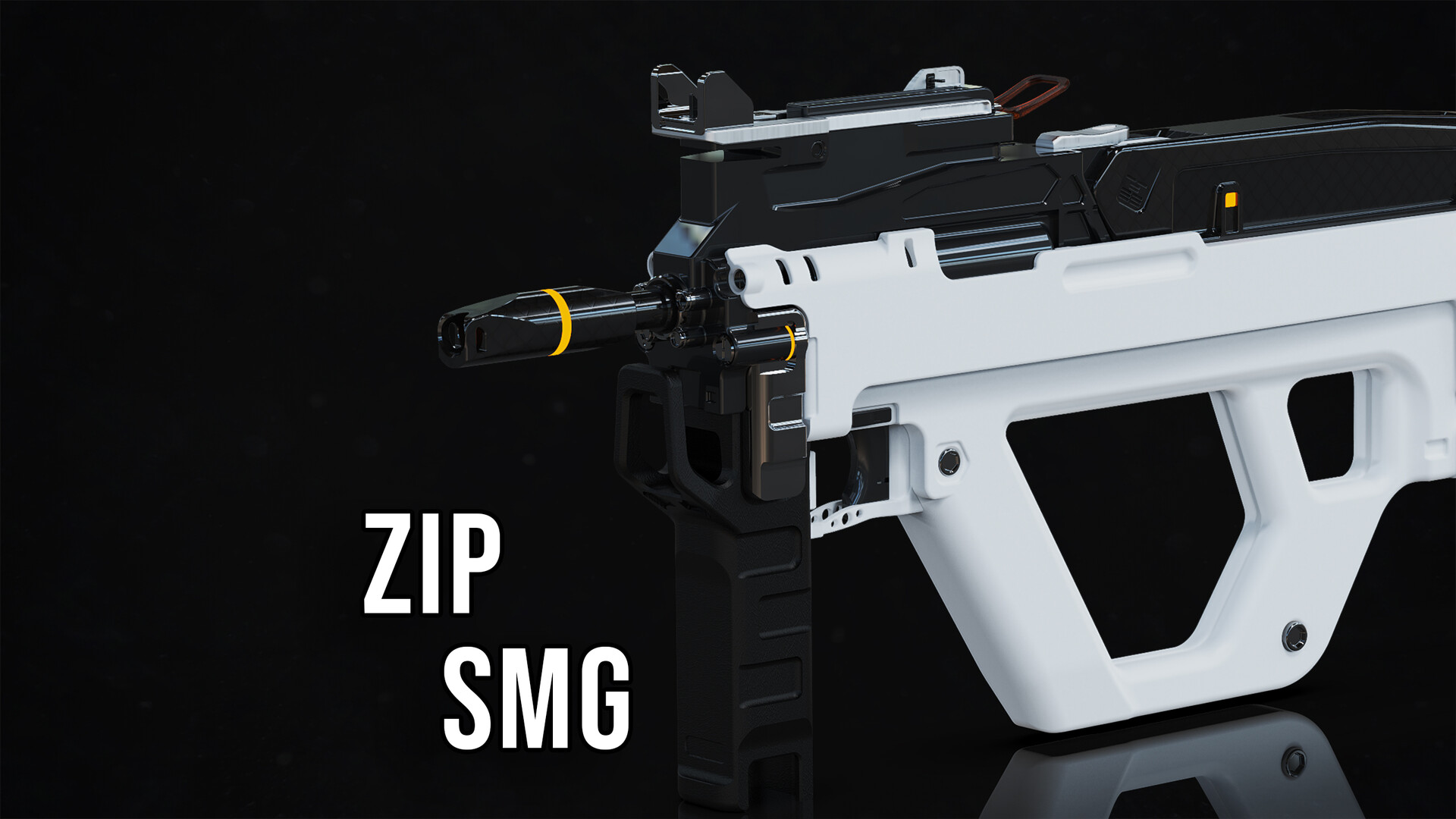 ArtStation - ZIP Submachine Gun (Sci-Fi)
