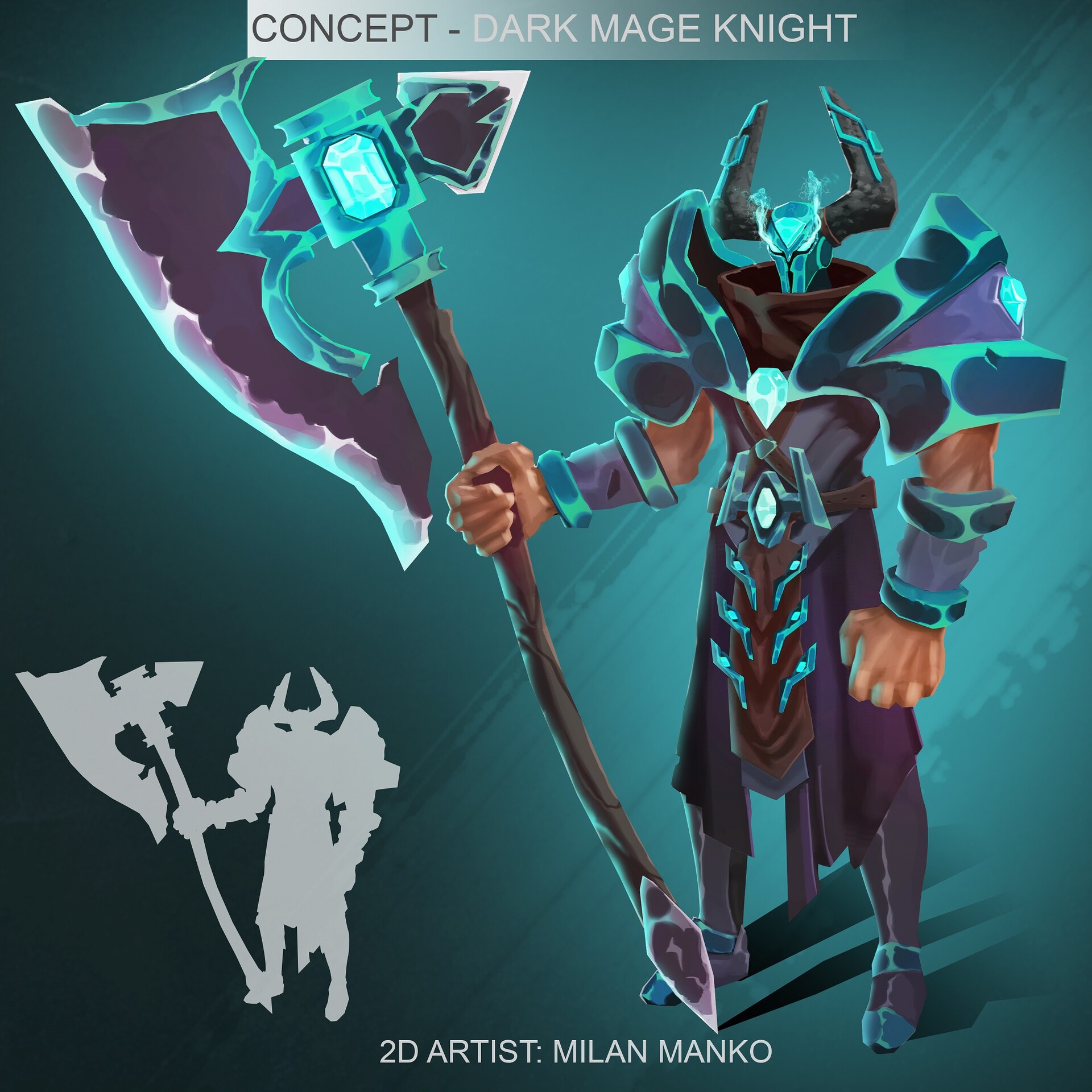 ArtStation - Dark Mage Knight