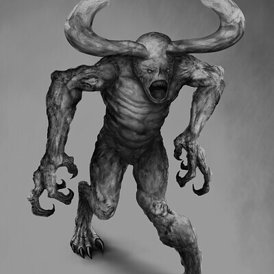ArtStation - Horned demon