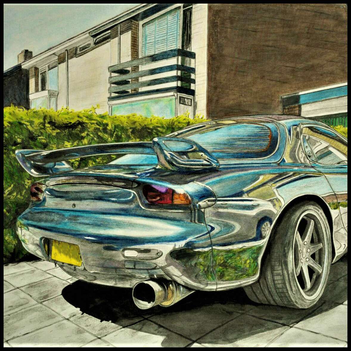 ArtStation - Mazda RX-7 Grey