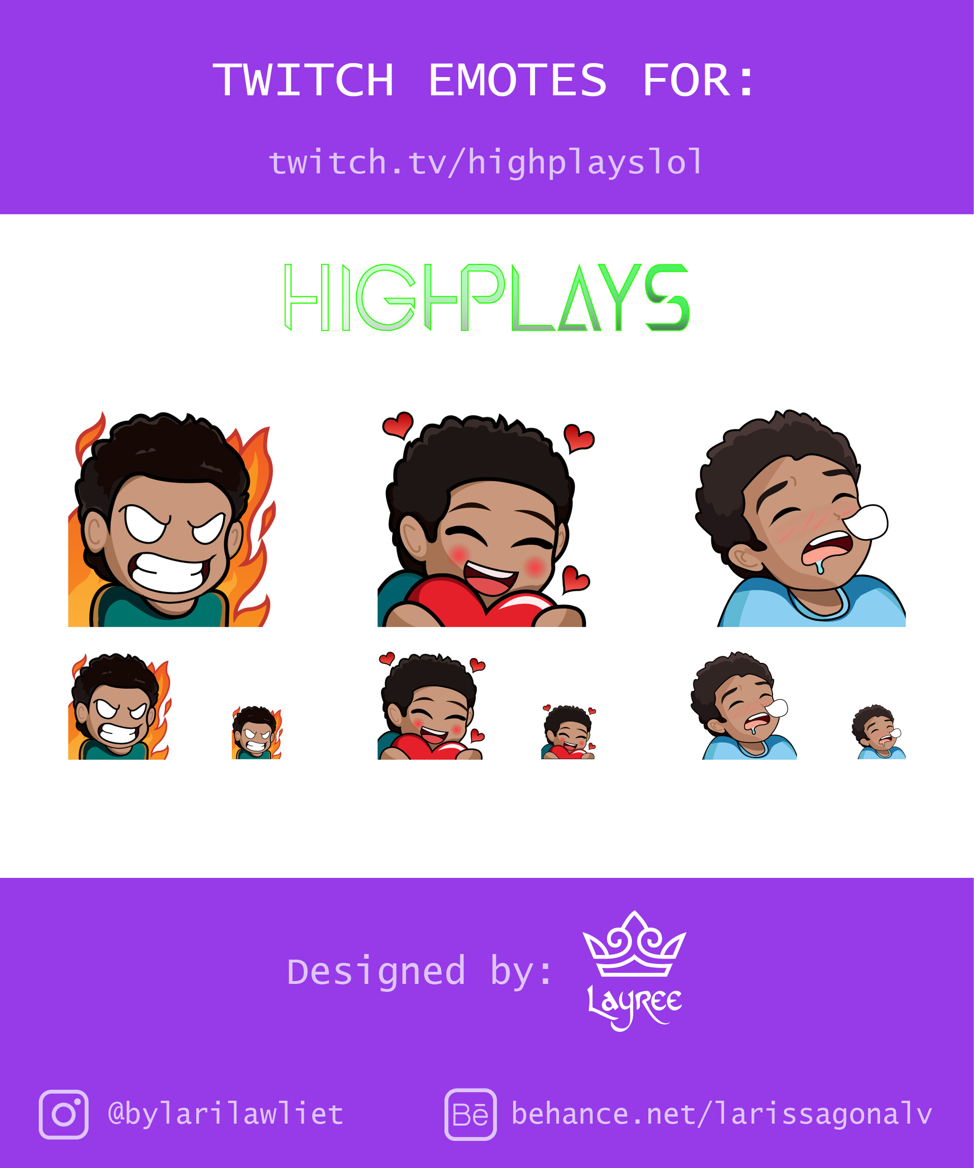 ArtStation - Twitch Emote - HighPlays