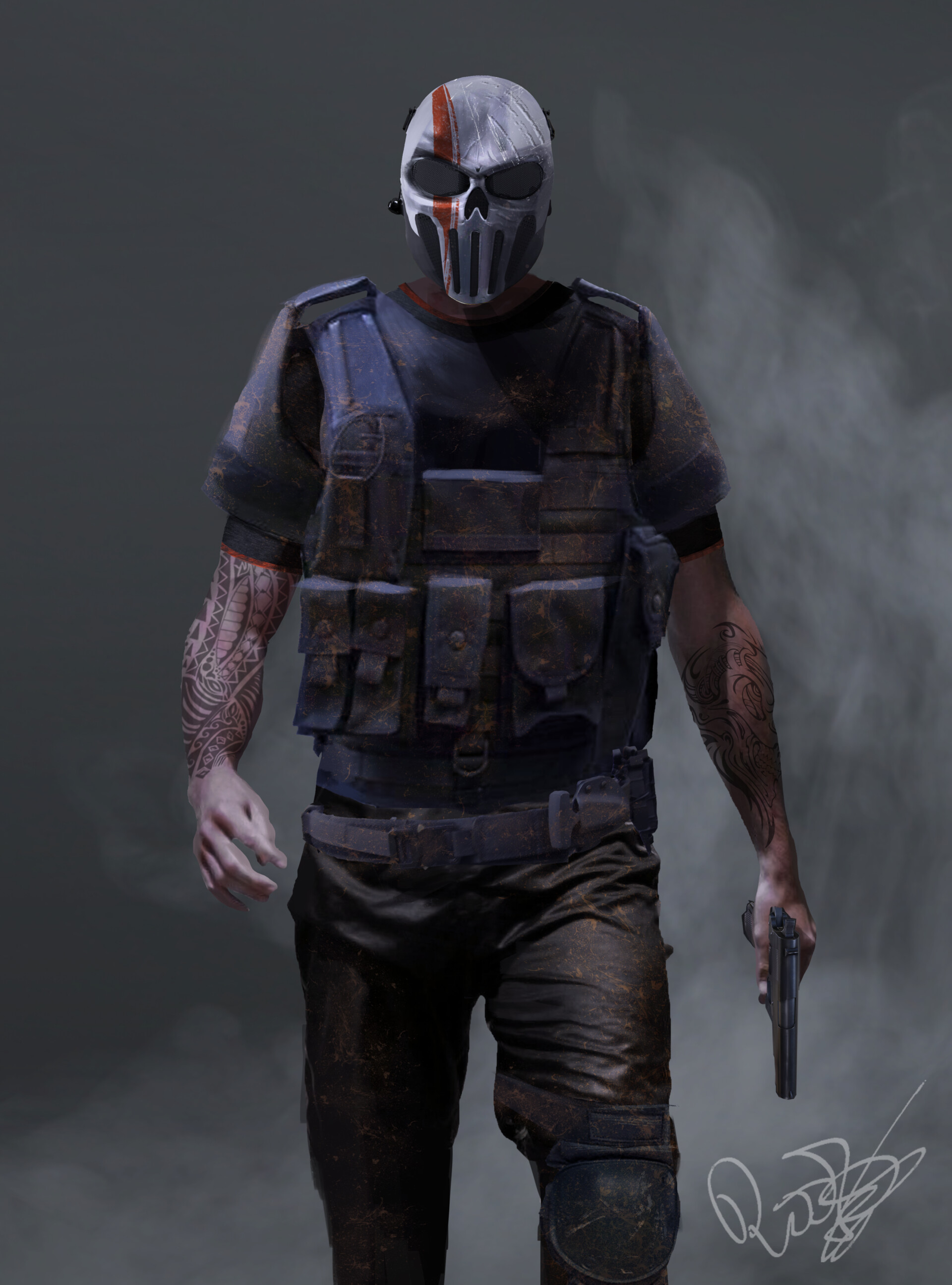 ArtStation - Character Concept _ Mercenary