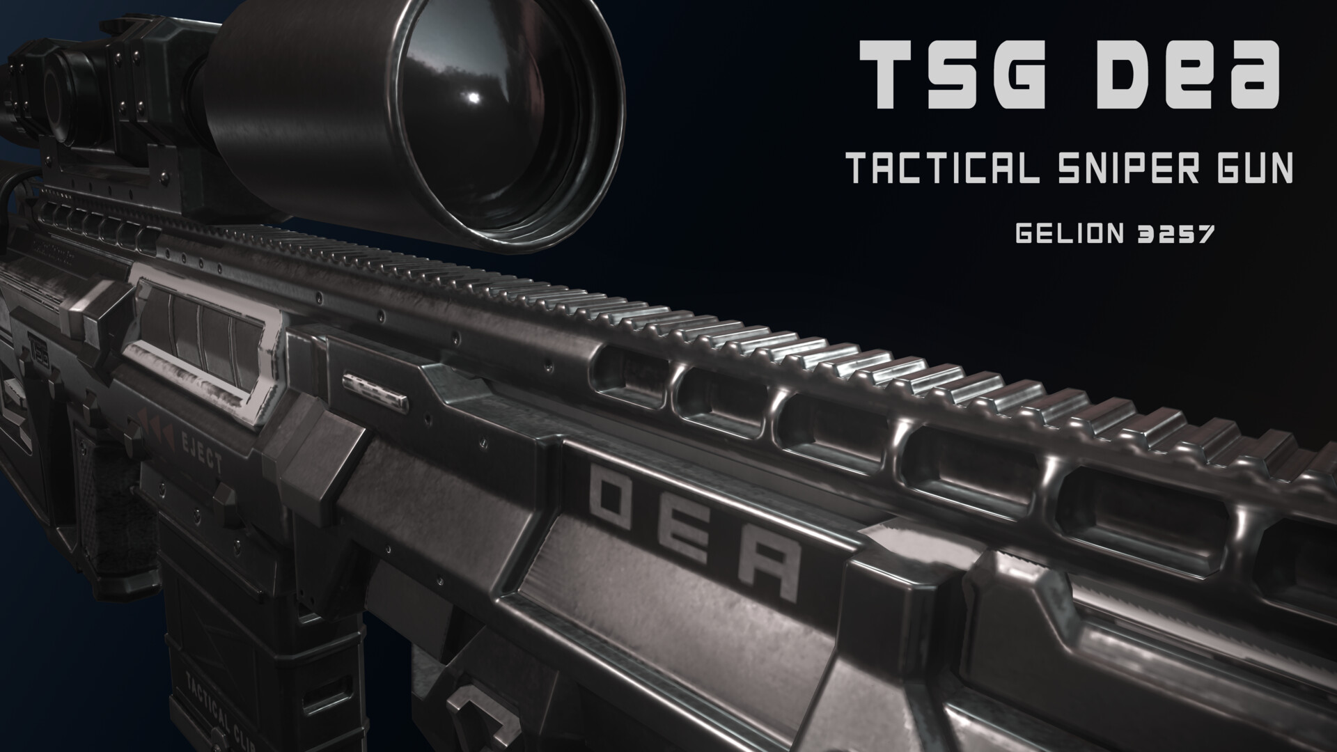 ArtStation - Report №5: TSG DEA (Tactical Sniper Rifle). Development Of ...