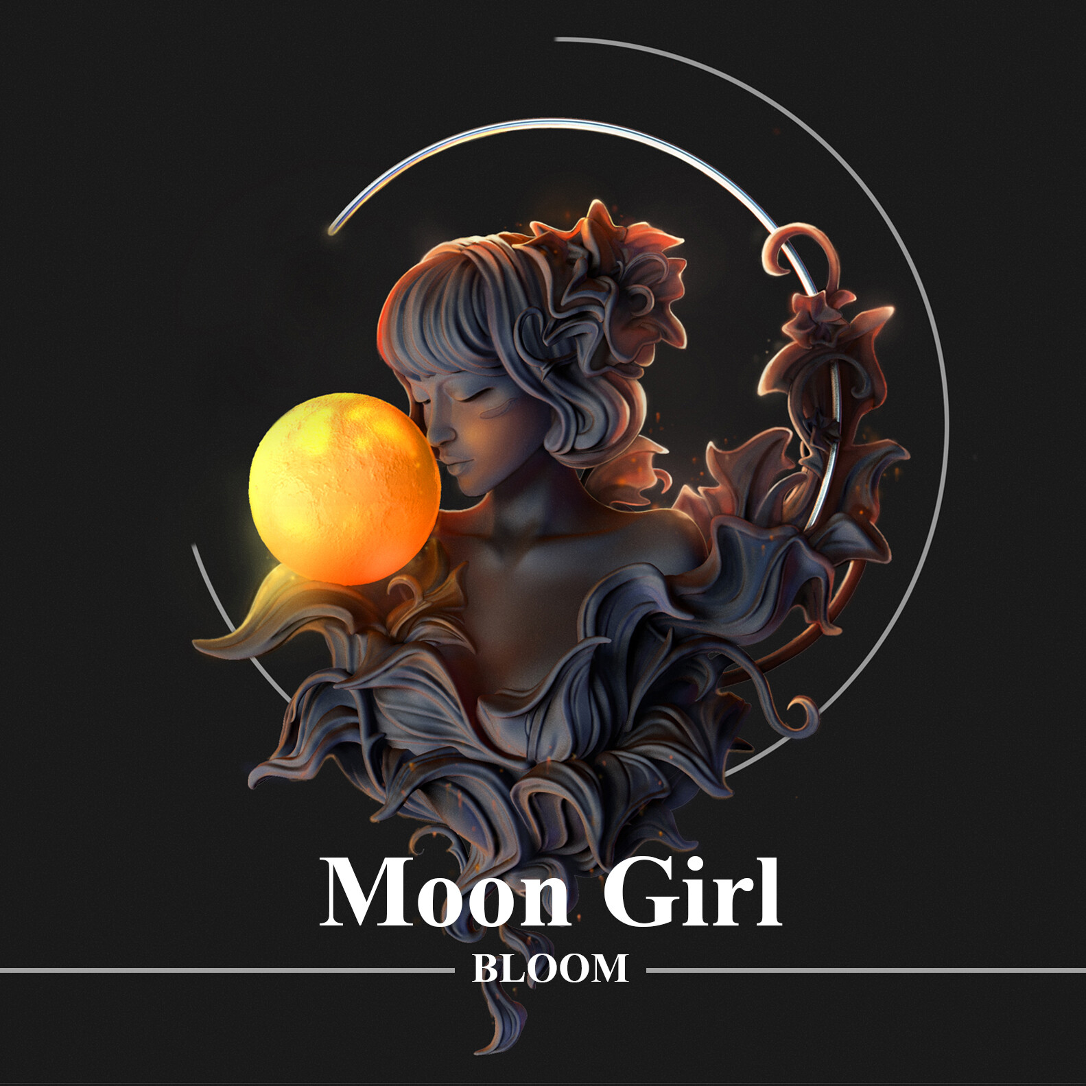 ArtStation - Moon Girl - Bloom