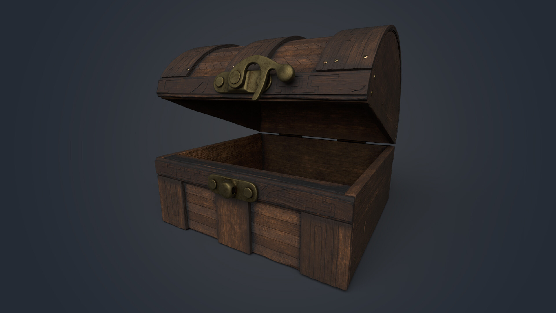 ArtStation - WOODEN CHEST BOX