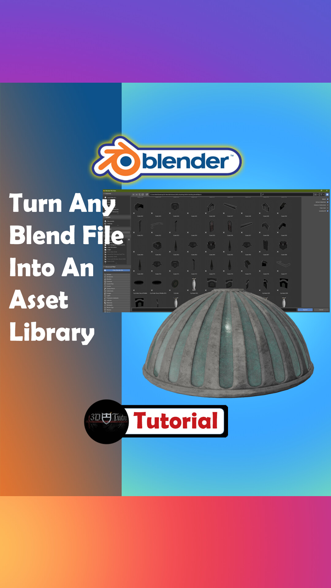 ArtStation - How to Turn a Blend File into a Huge Assets Library ...