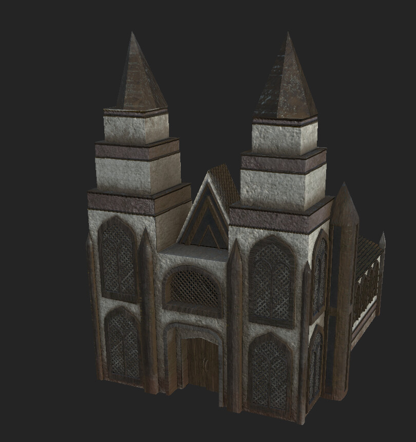 ArtStation - Neo-Gothic church 3D model