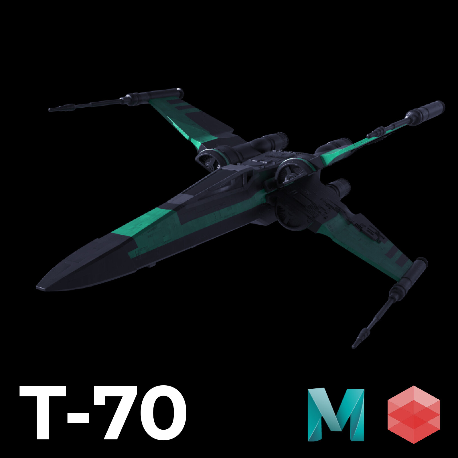 ArtStation - T-70 X-Wing Starfighter