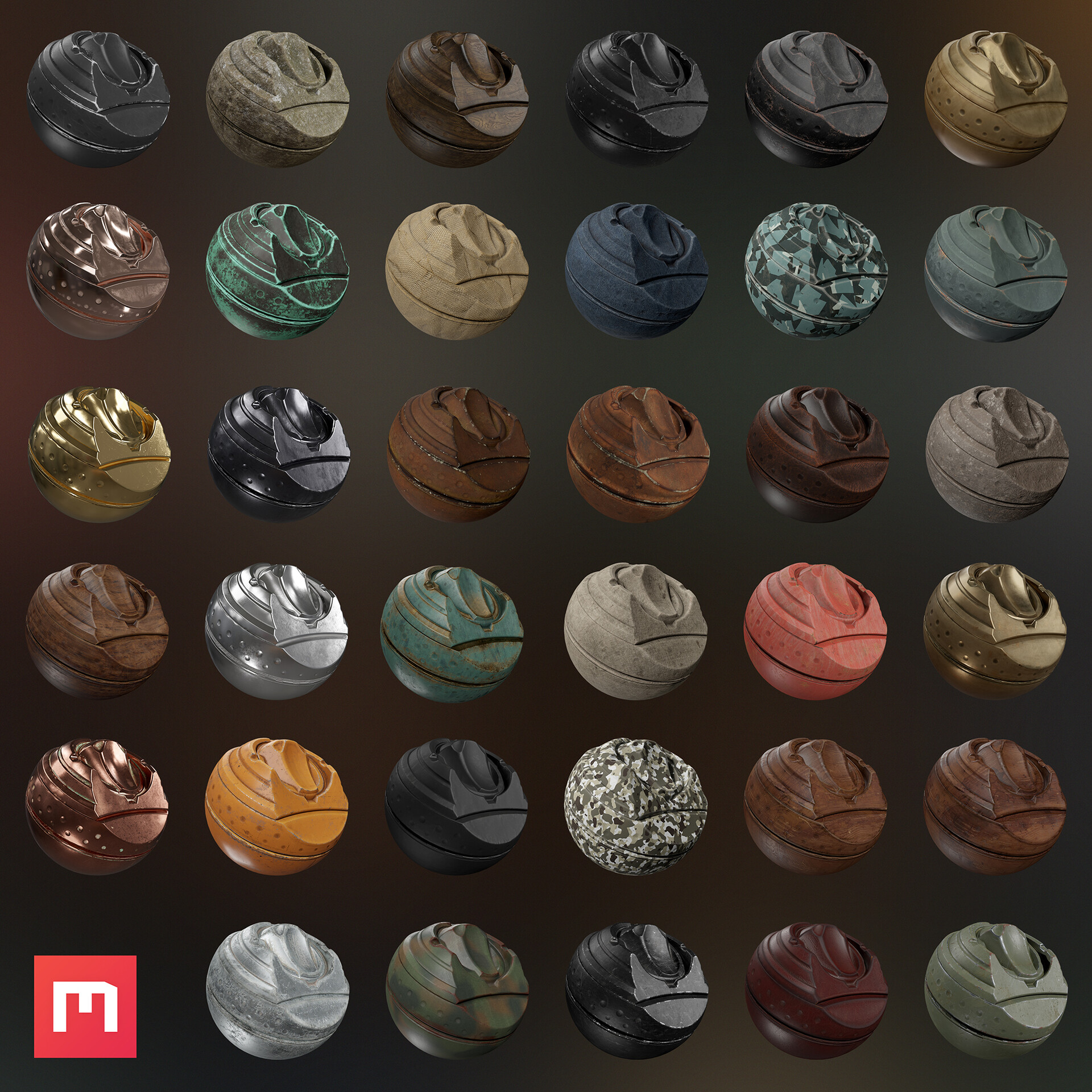 ArtStation - Smart Materials Pack #1 - Quixel Mixer