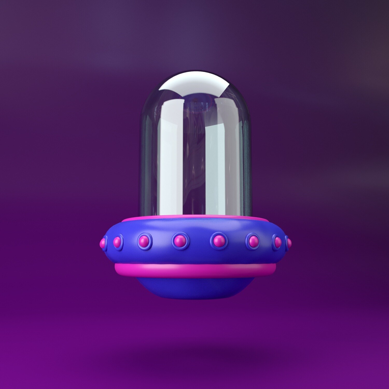 ArtStation - lowpoly Flying dish