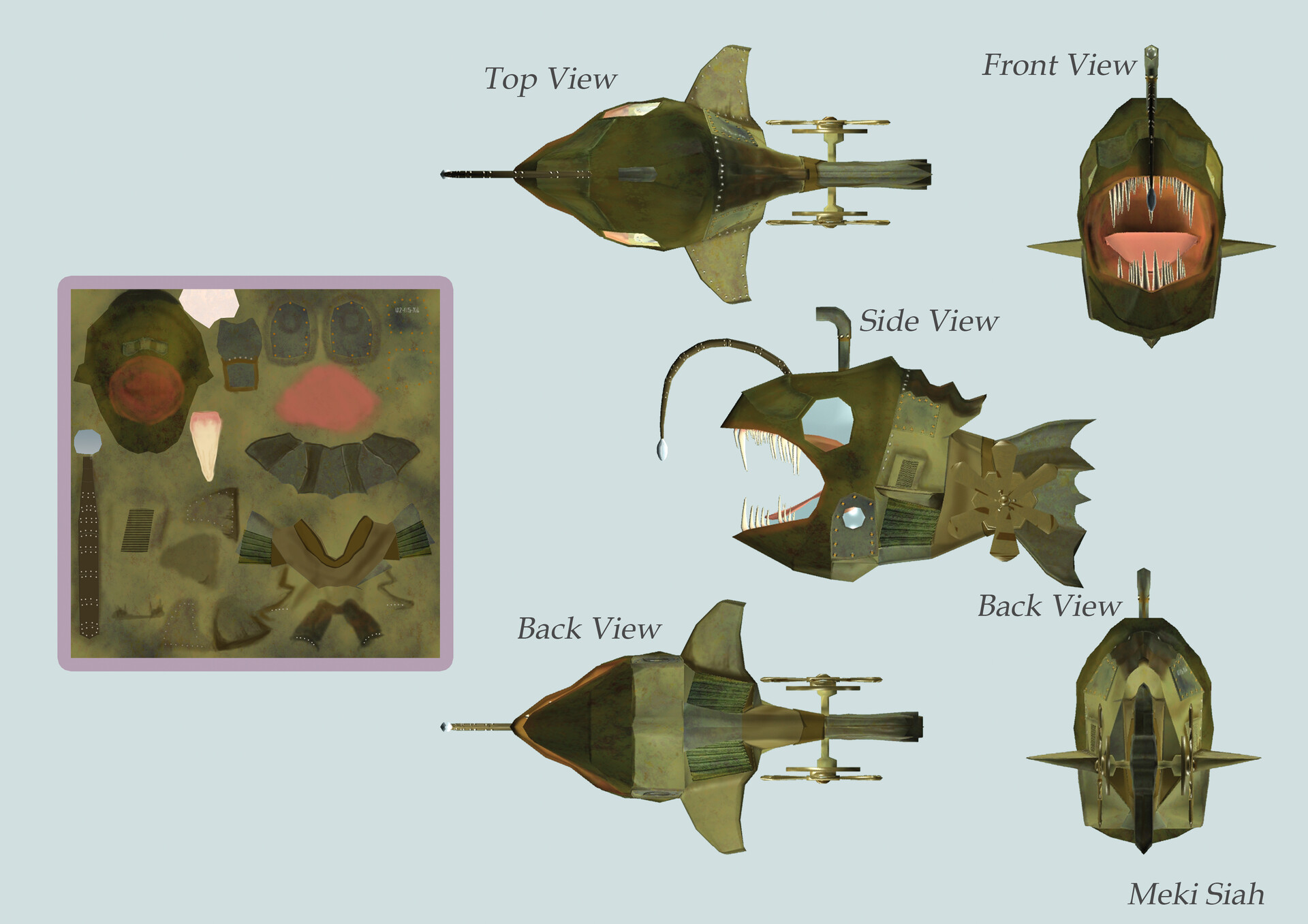 ArtStation - Angler fish Submarine