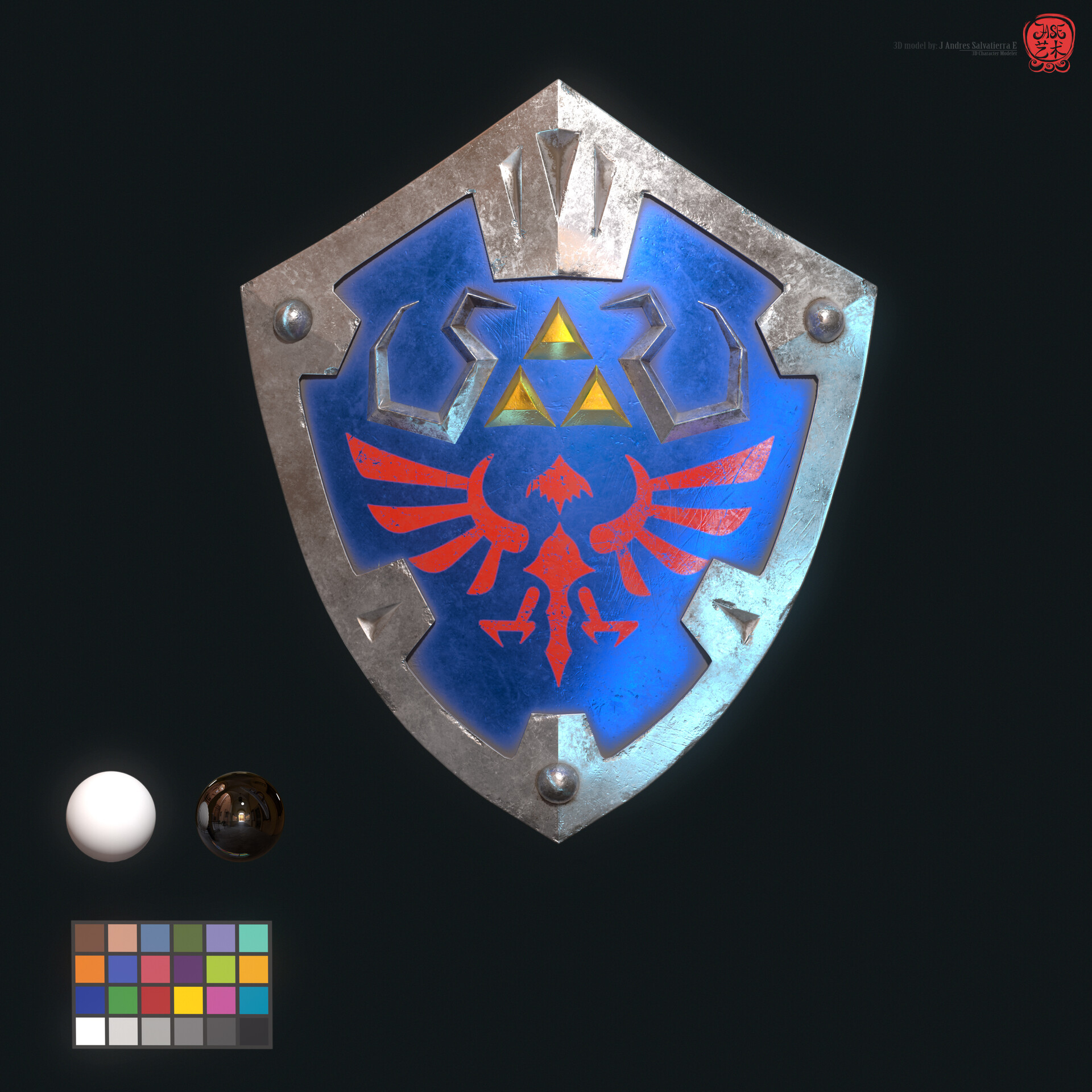 ArtStation - Hylean Shield - The Legend of Zelda, Breath of the Wild