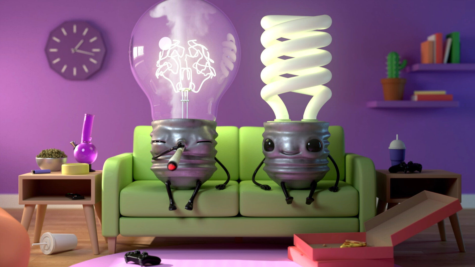 ArtStation - Cannabis - Respect Your Brain Campaign