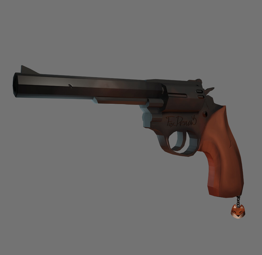 ArtStation - Low Poly Revolver