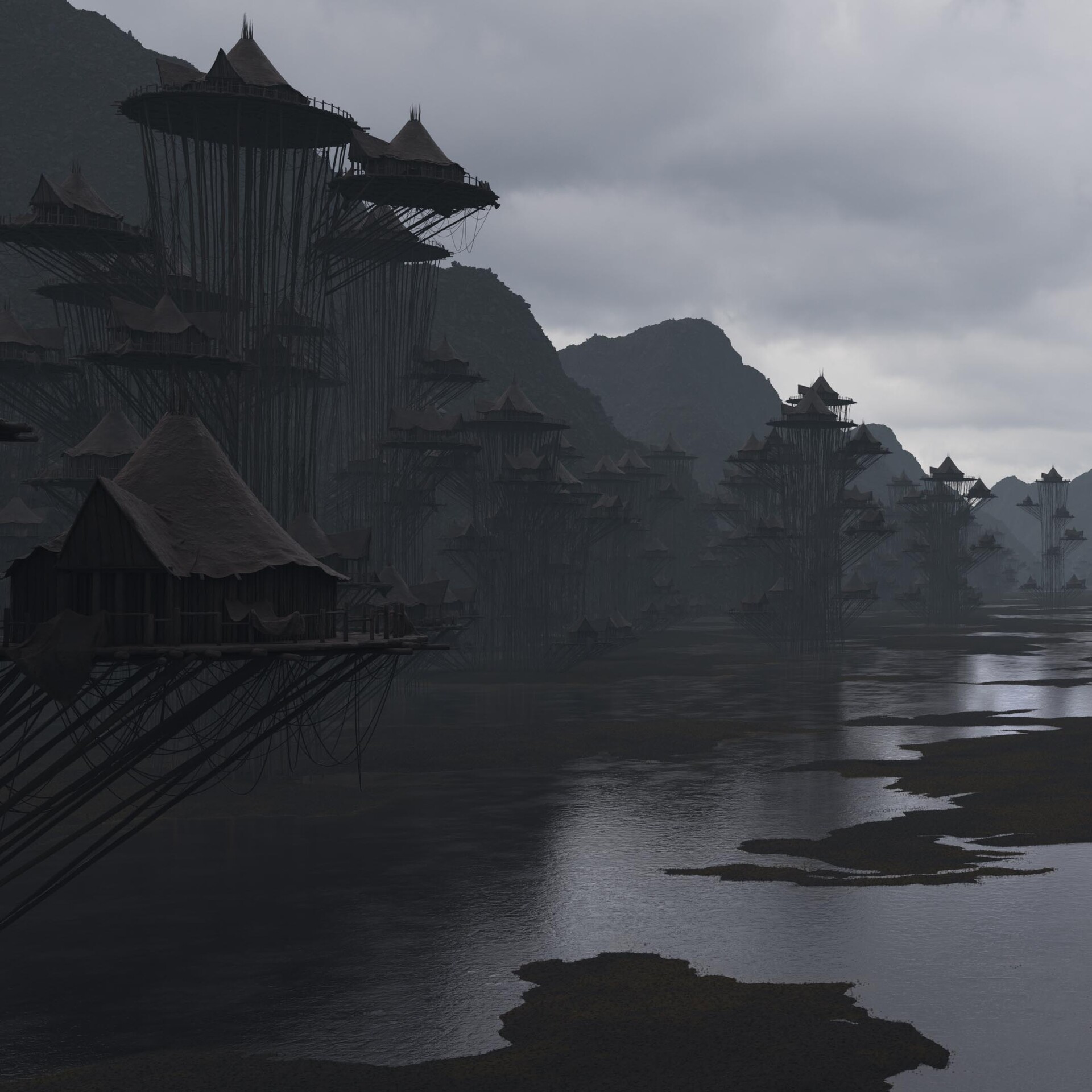 ArtStation - Procedural Swamp Environment