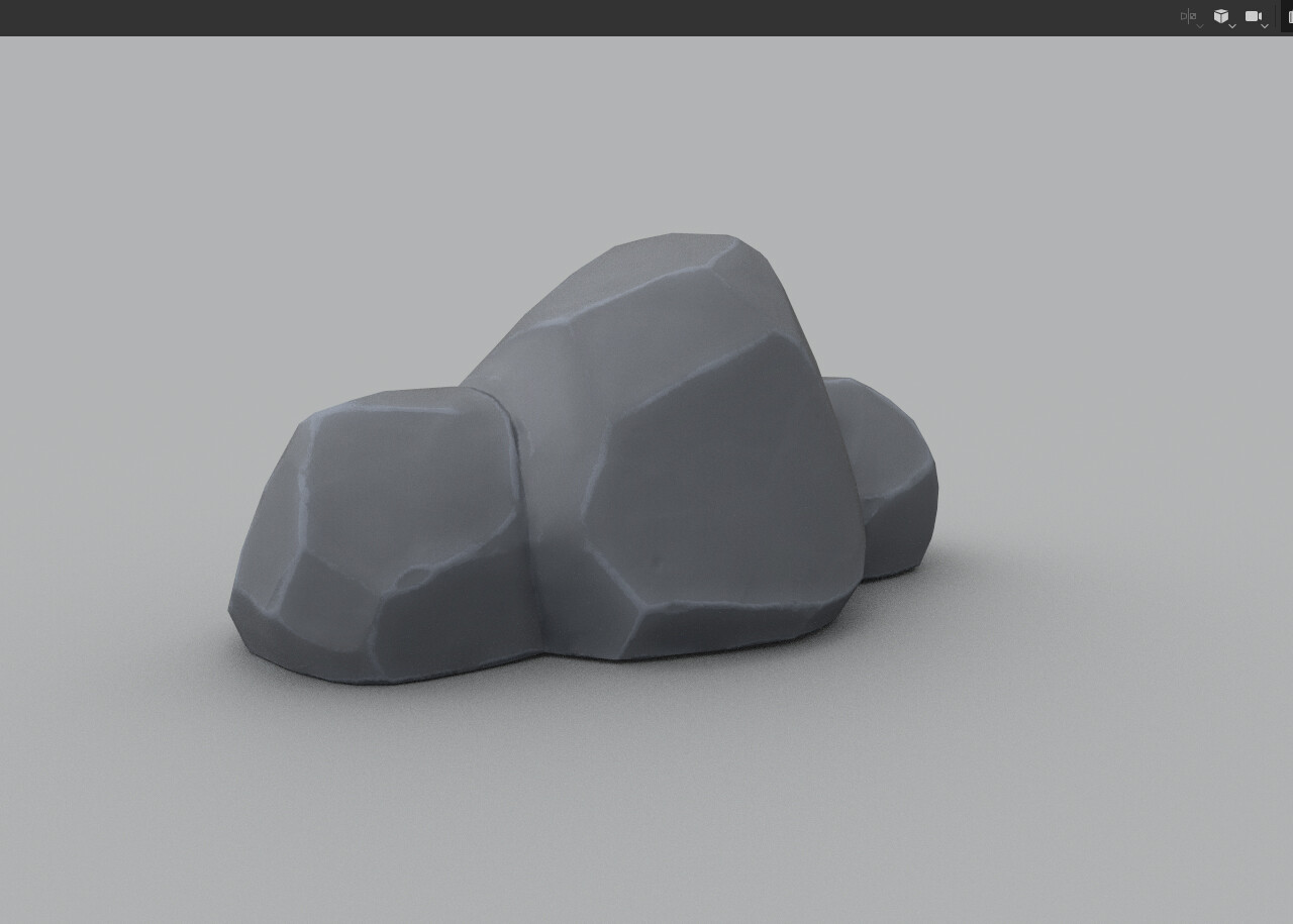ArtStation - Sculpting + surfacing of a rock