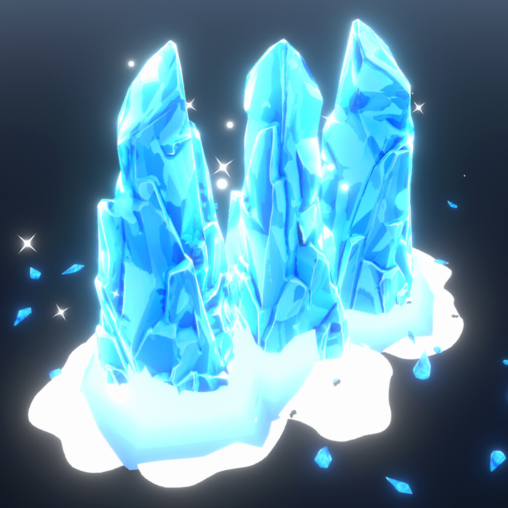 ArtStation - Game VFX: Toon ice wall