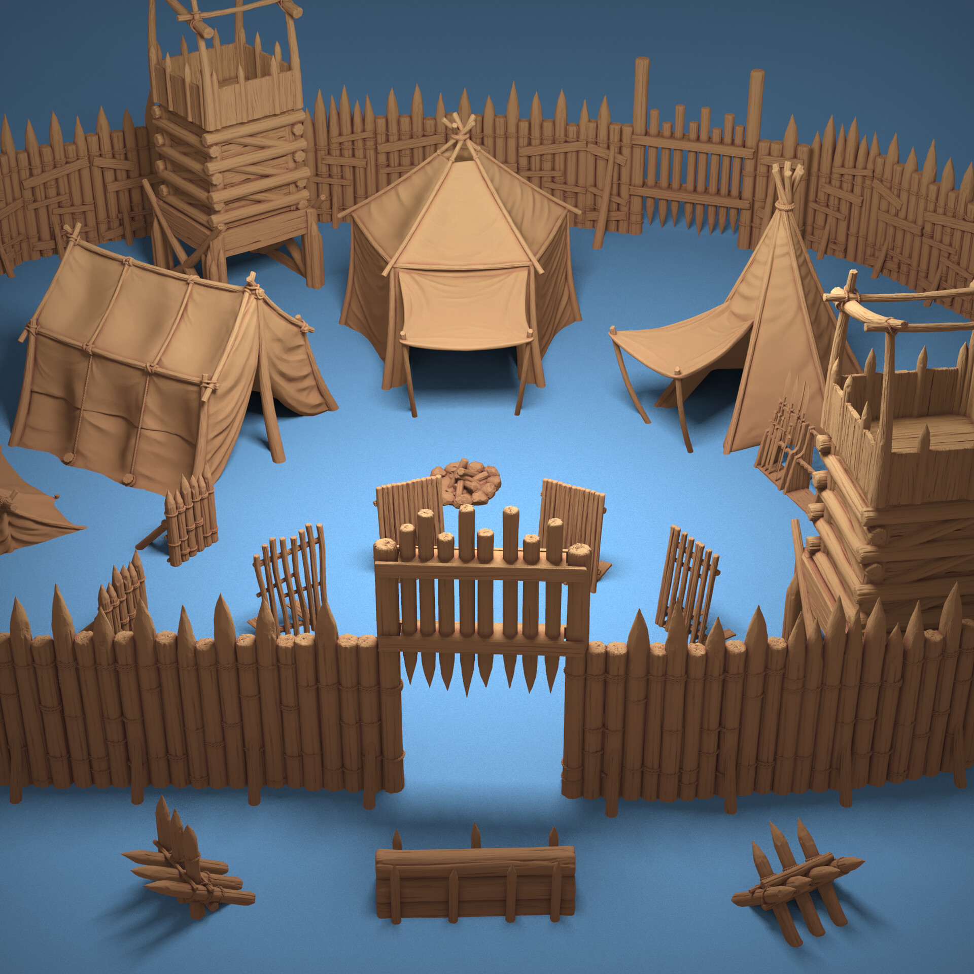 ArtStation - War Camp Pack