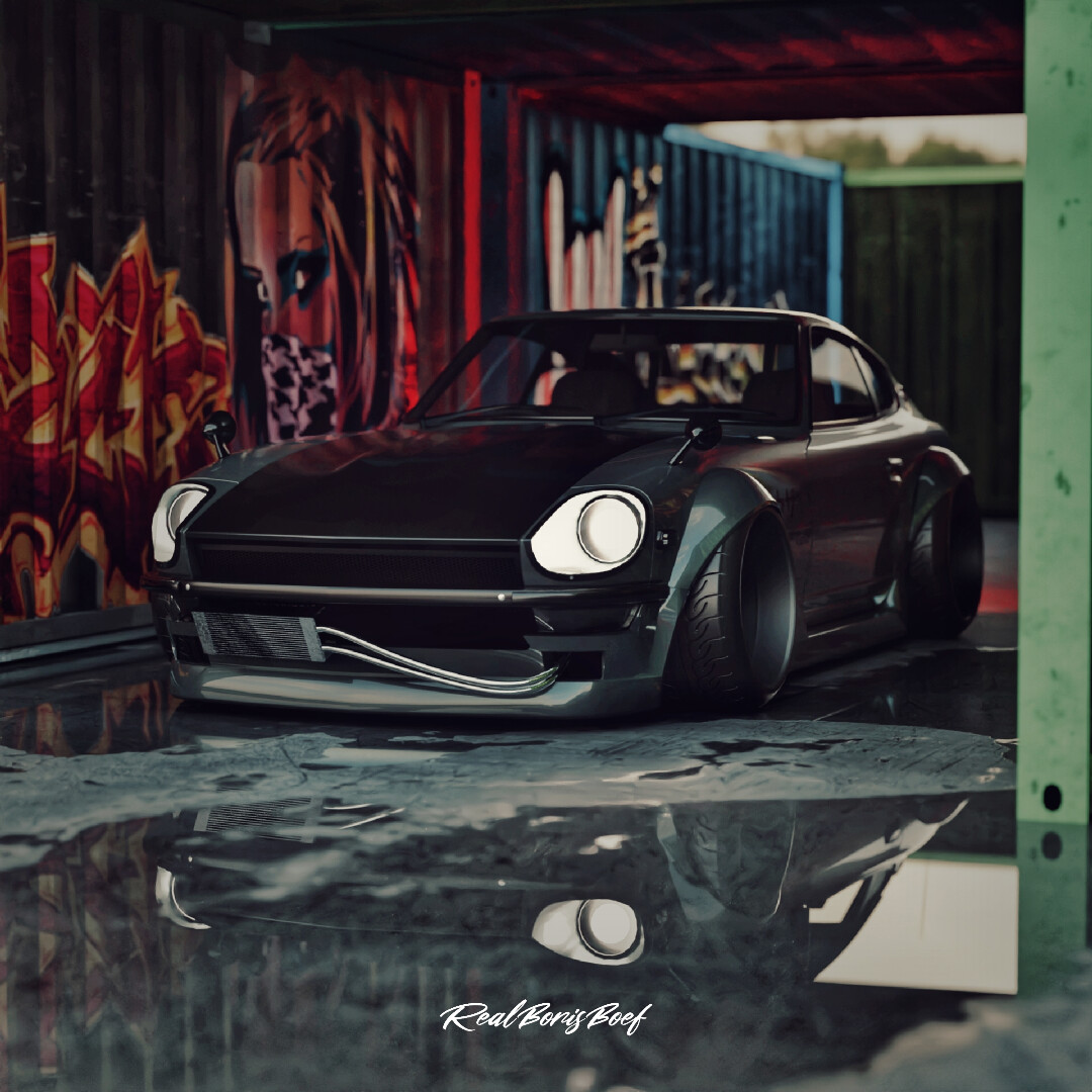 ArtStation - Custom Nissan 240z