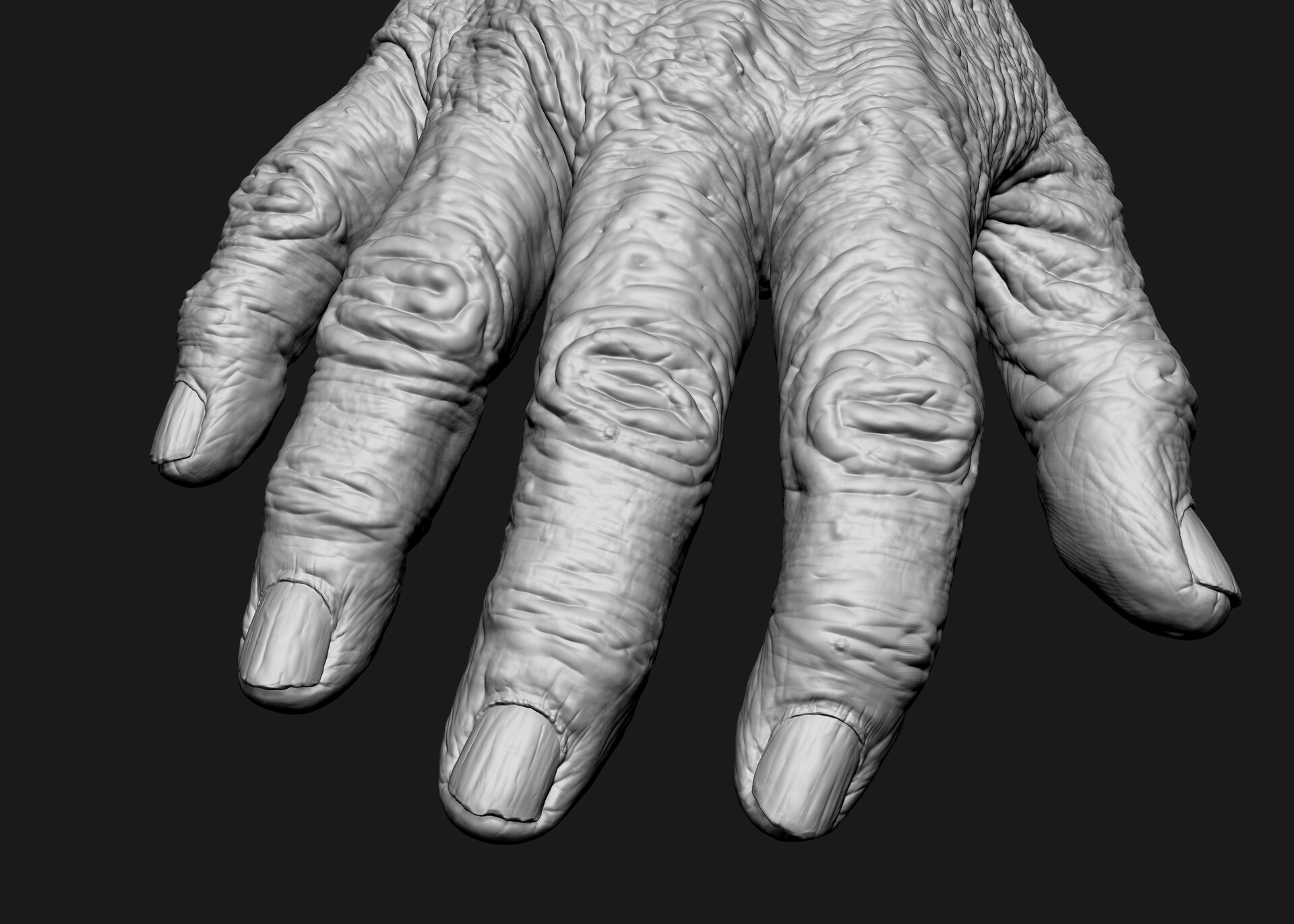 ArtStation - Old Male Realistic hand