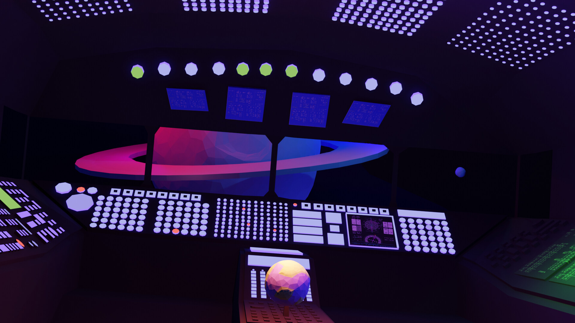 ArtStation - Low Poly Spaceship Interior