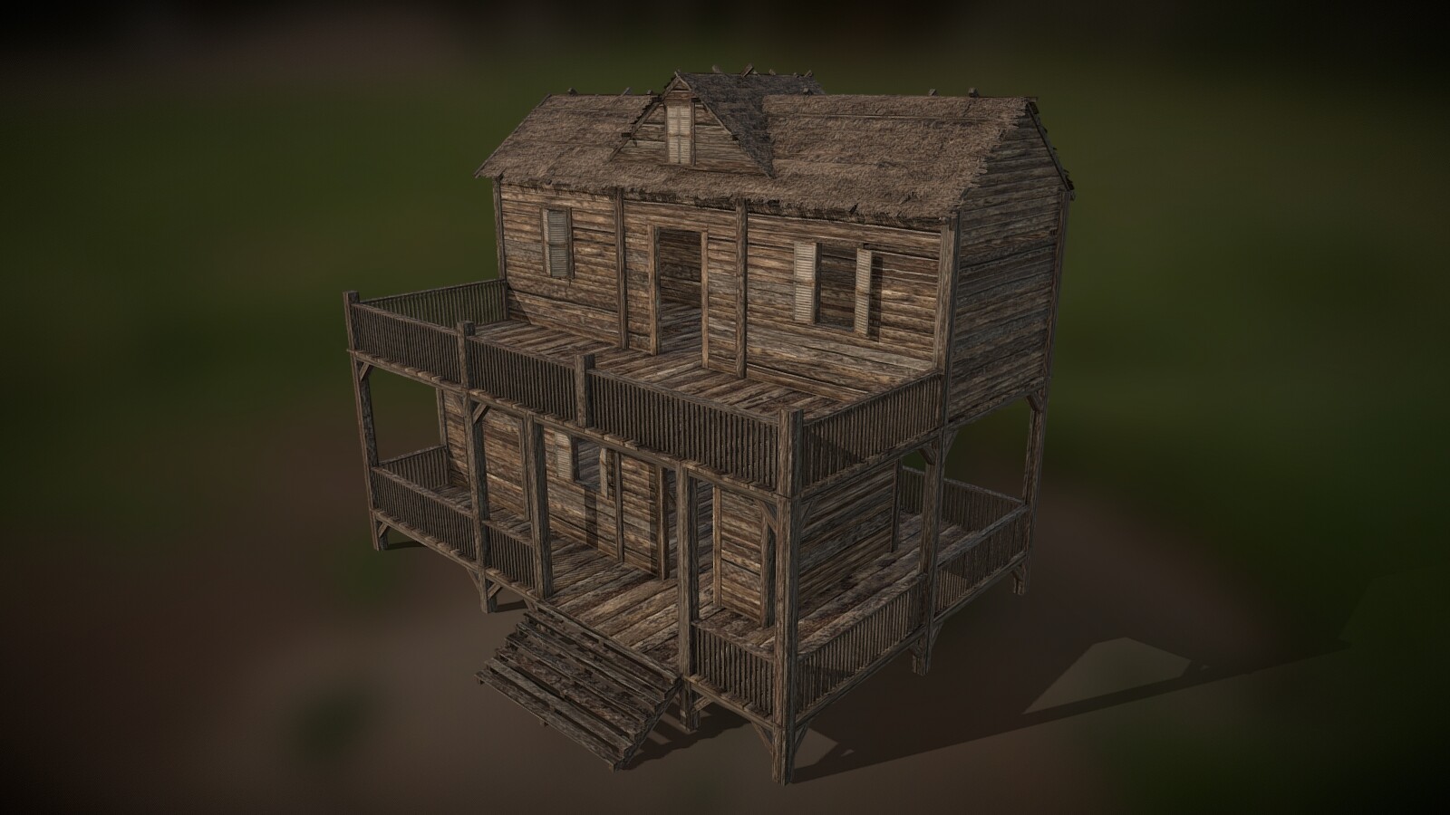 ArtStation - Medieval Wooden Shack