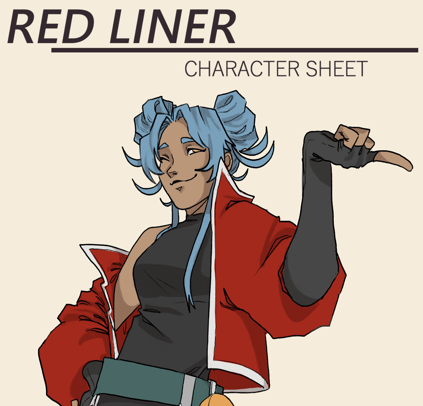 ArtStation - RED LINER - Character Sheet
