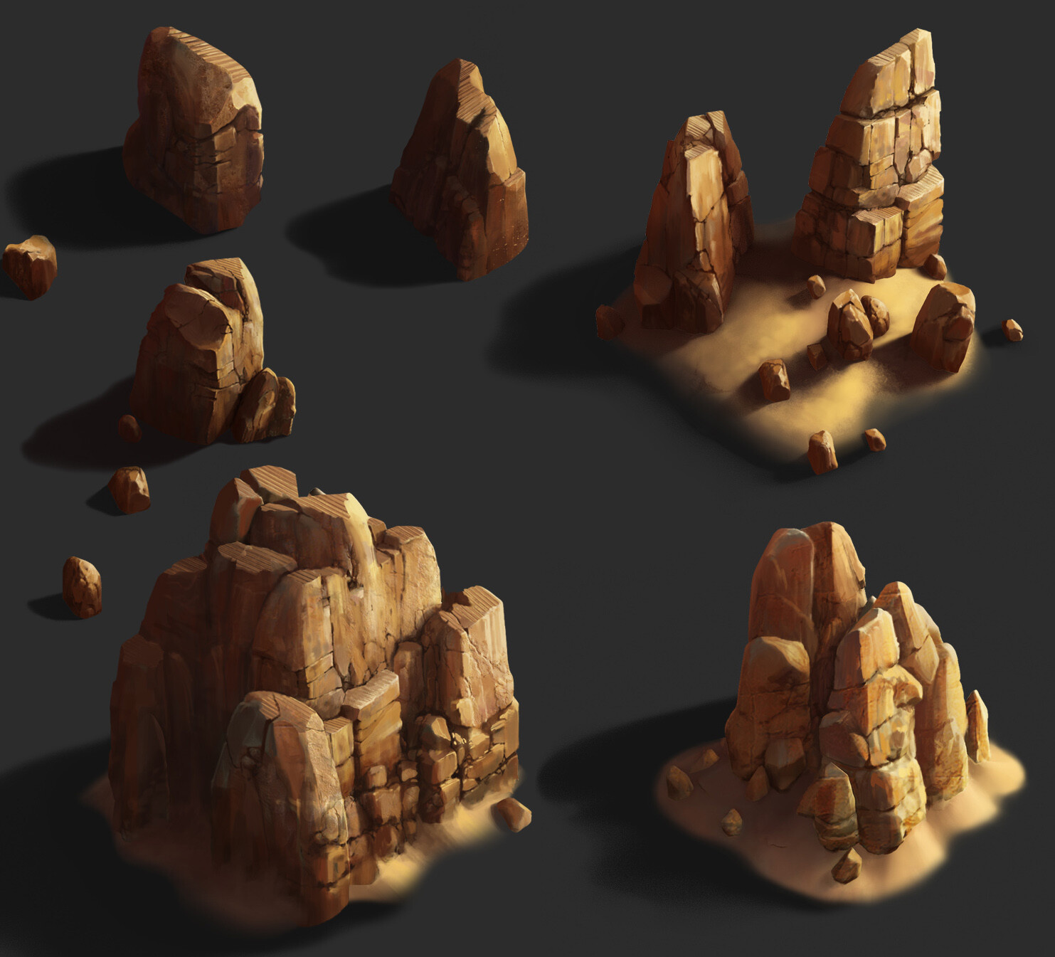 ArtStation - Isometric desert asset