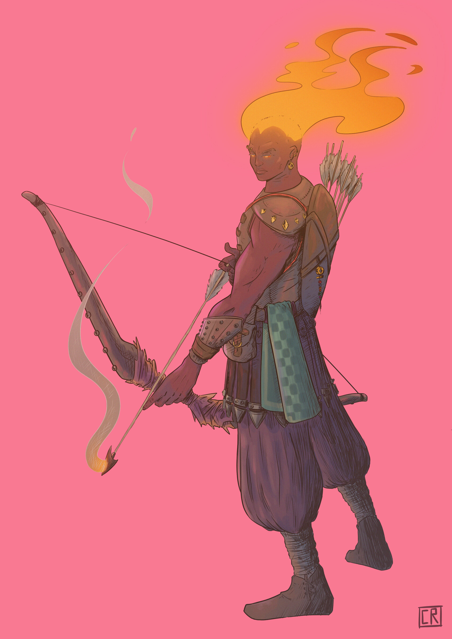 ArtStation - Fiery Archer